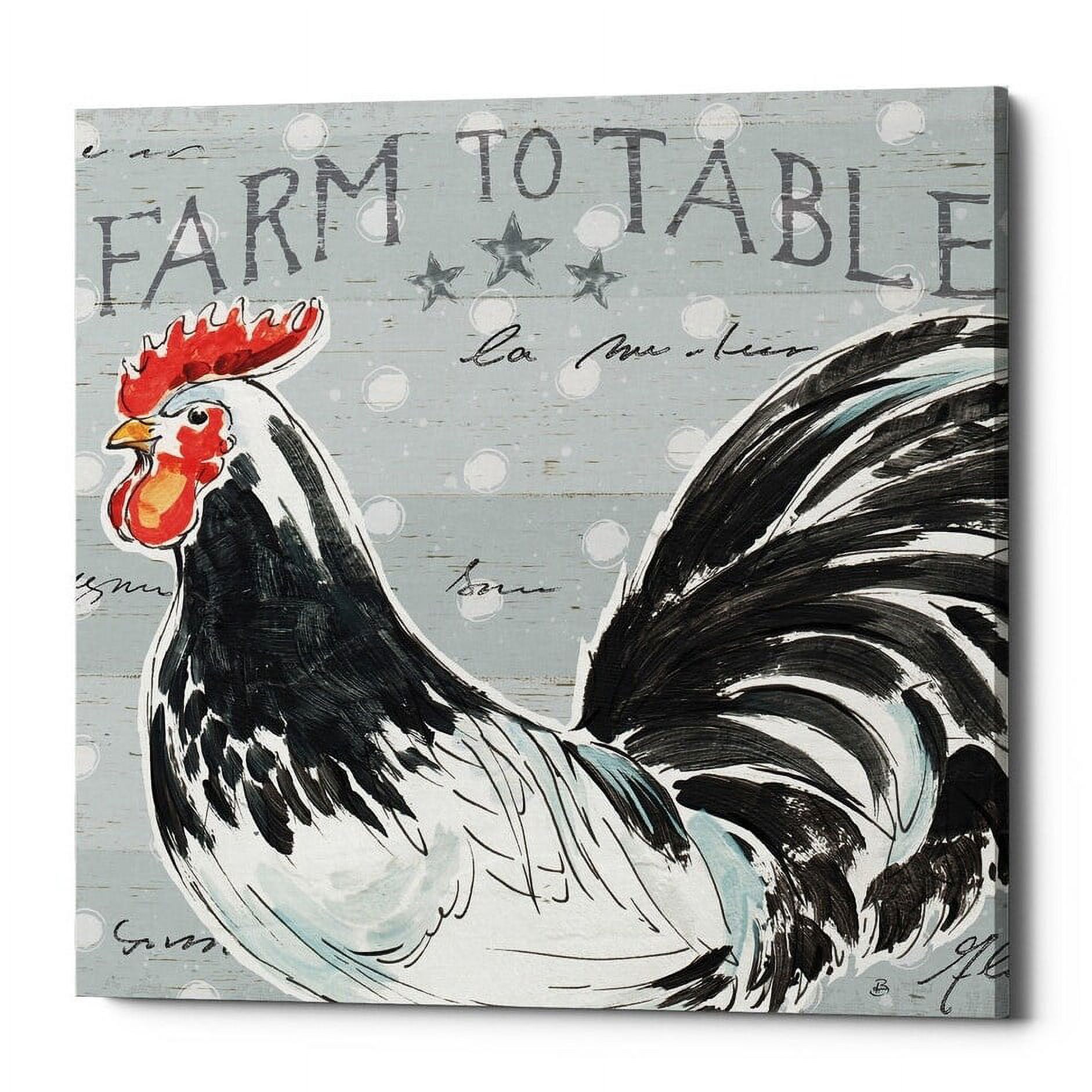 Epic Graffiti 'Roosters Call III' Canvas Wall Art, 12"x12" 18" x 18 ...