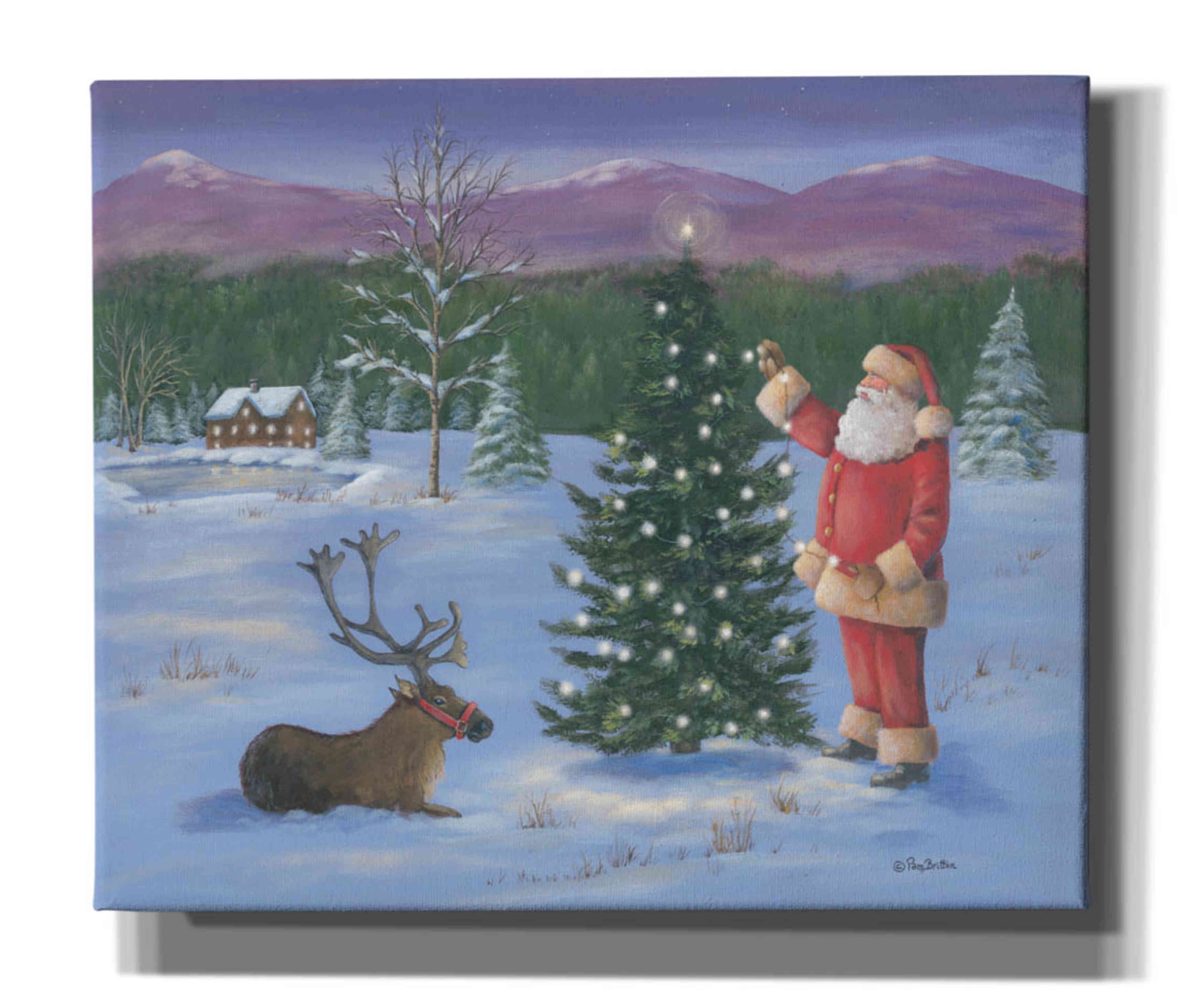 Epic Graffiti 'Santa's Fun I' by Pam Britton, Canvas Wall Art, 24"x20 ...