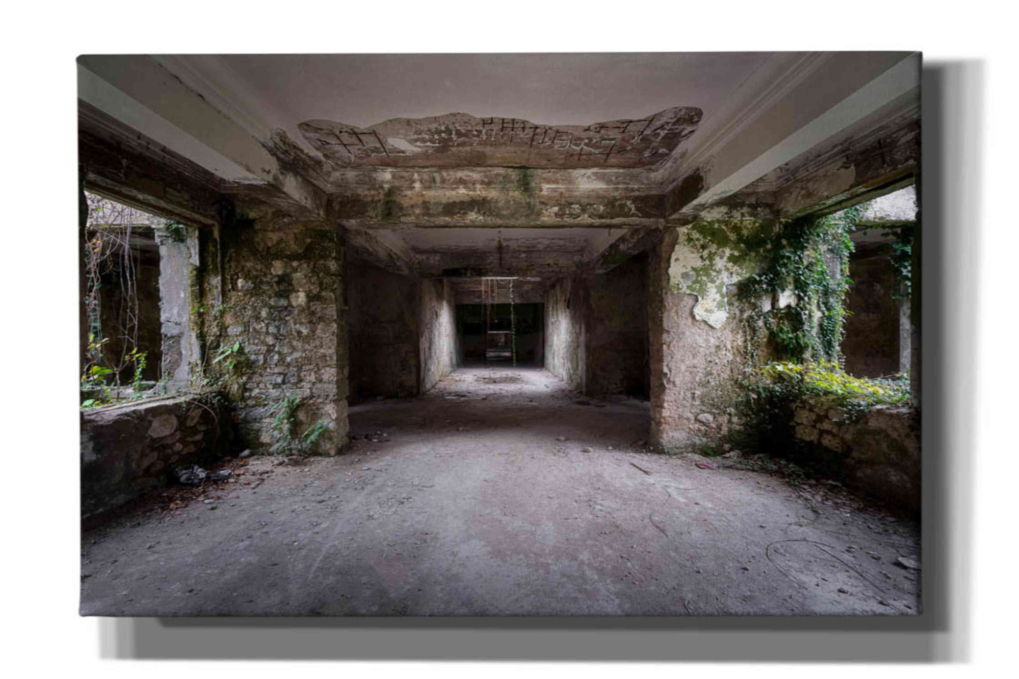Epic Graffiti 'Scary Dark Hall' by Roman Robroek, Canvas Wall Art, 60 ...