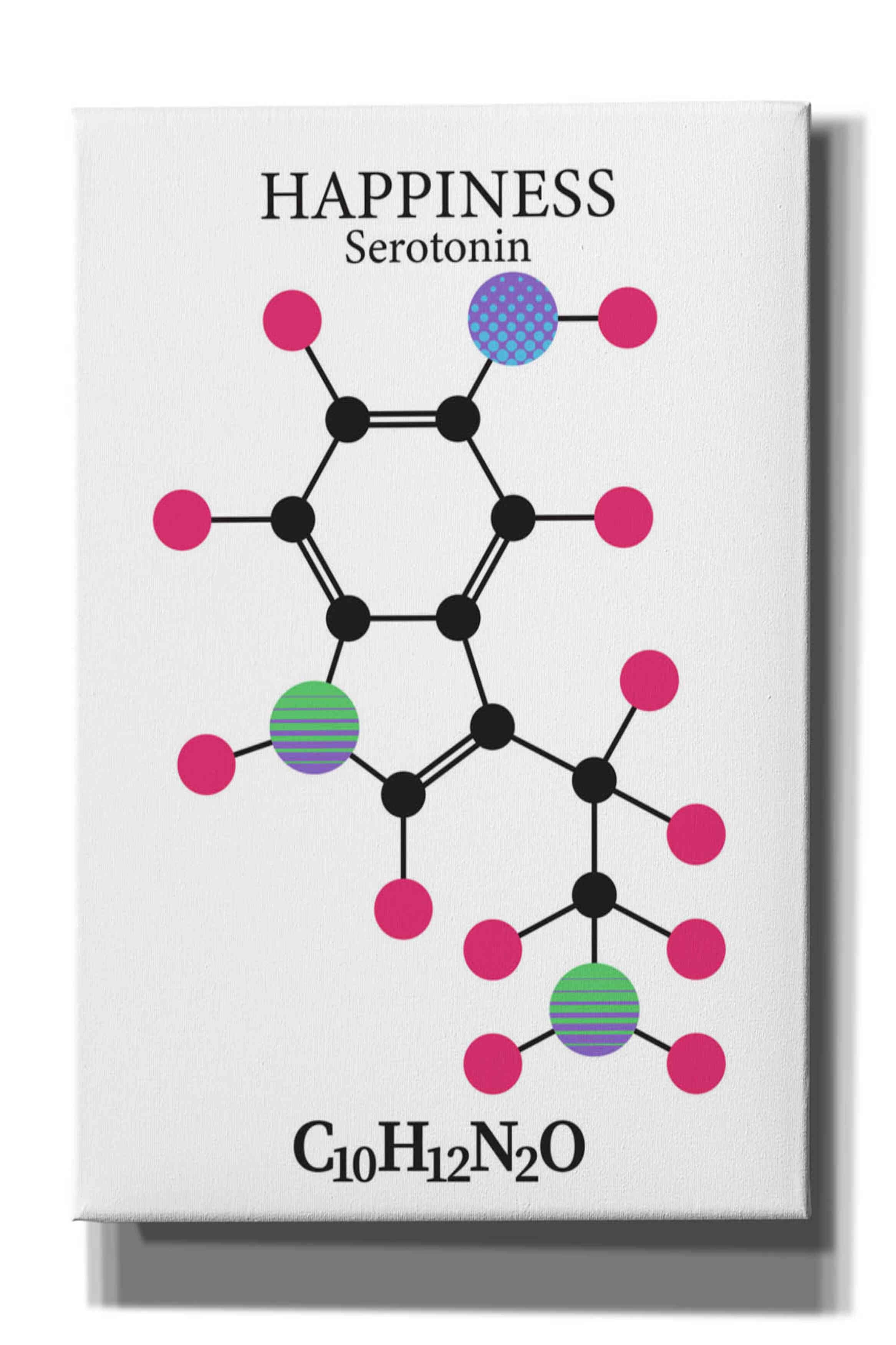 Epic Graffiti 'Serotonin Molecule' by Epic Portfolio, Giclee Canvas ...