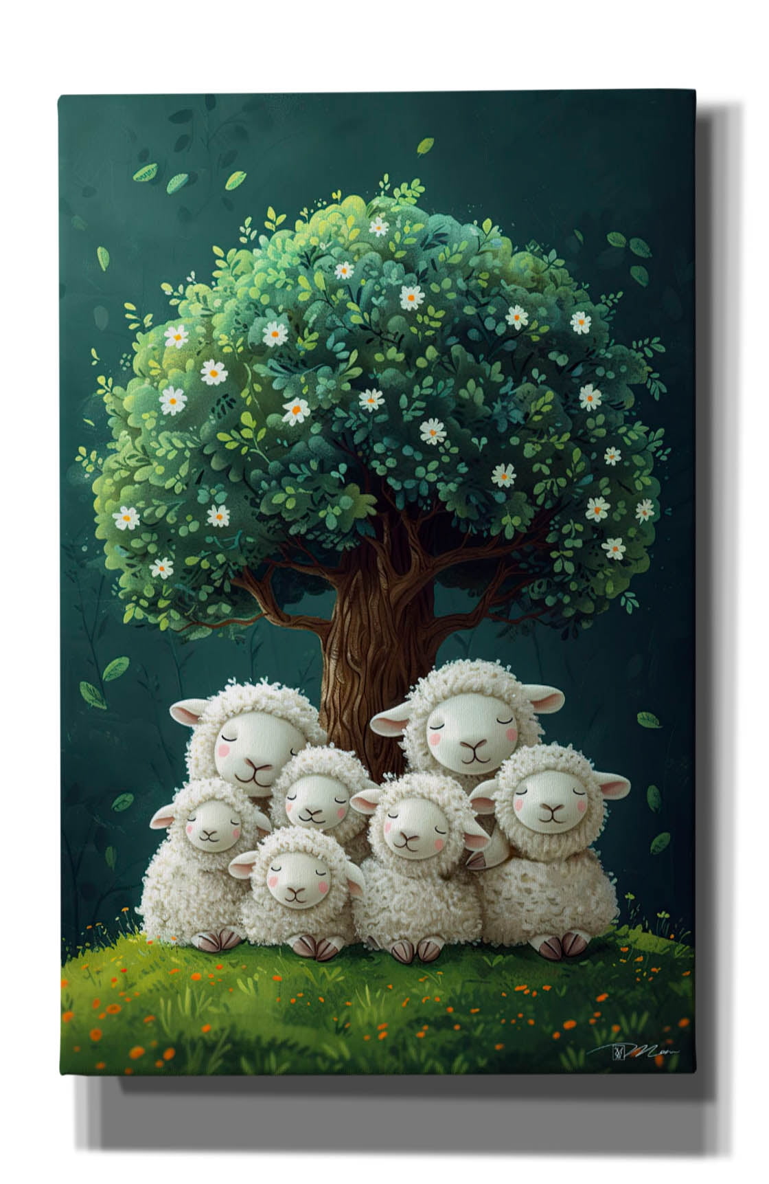 Epic Graffiti 'Seven White Sheep' by Momart Canvas Wall Art, 26" x 40 ...
