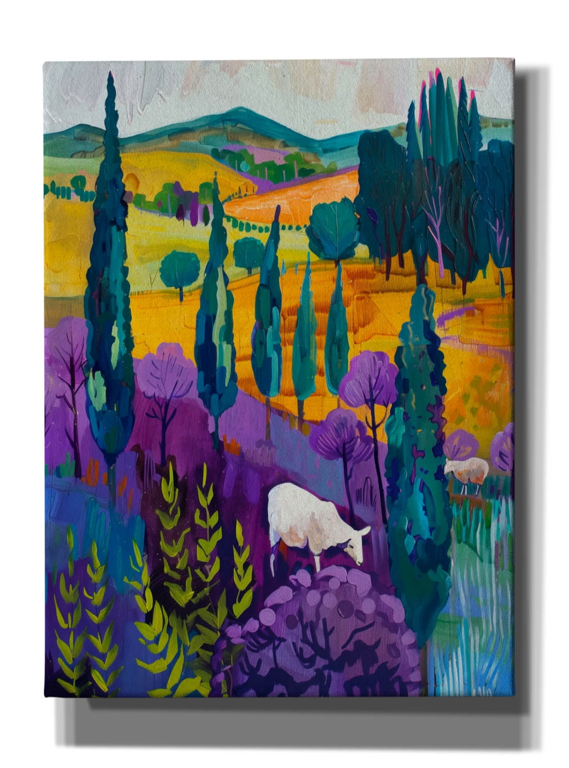 Epic Graffiti 'Sheep Grazing' by Svetlana Aleynikova Canvas Wall Art ...