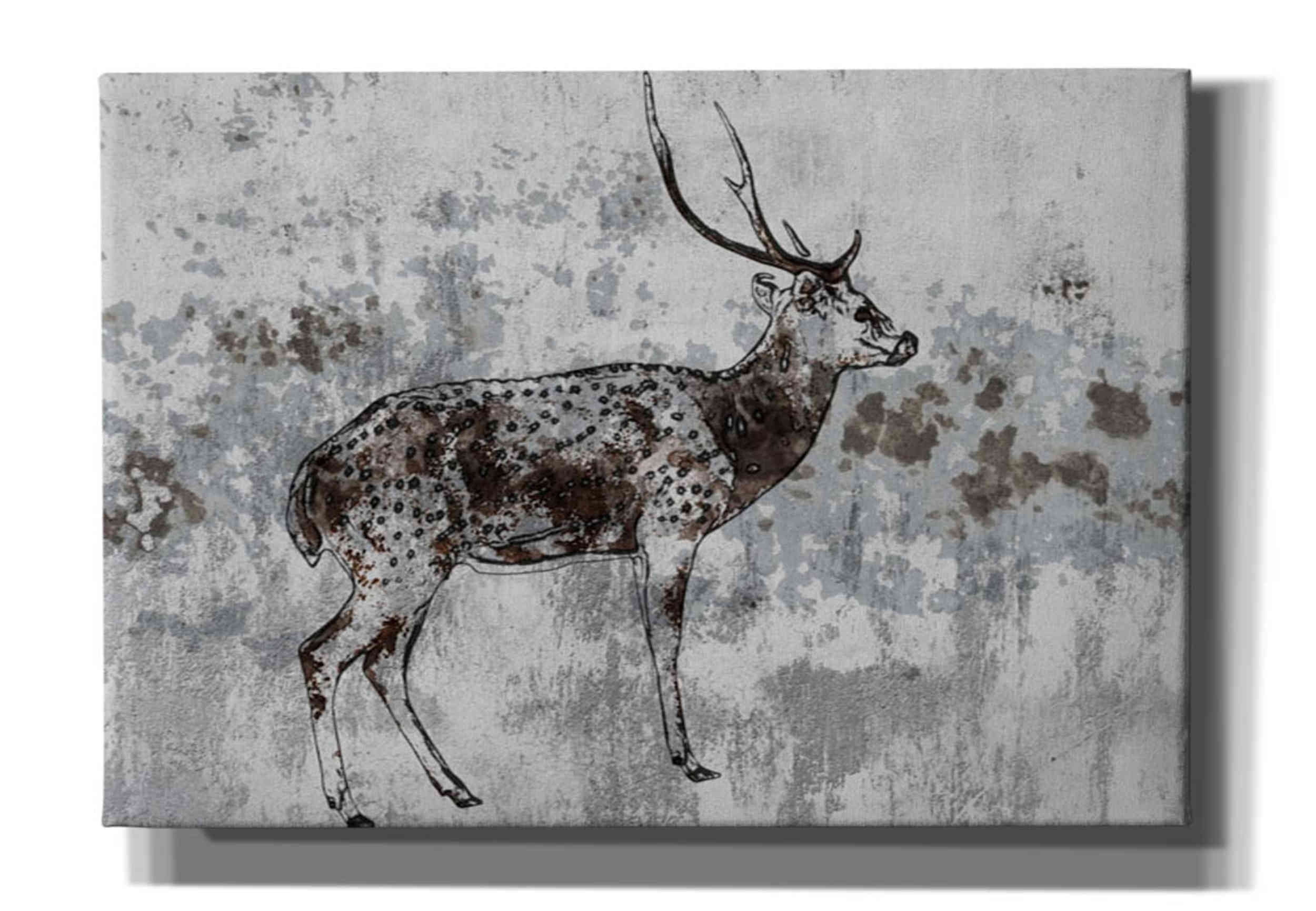 Epic Graffiti 'Sika Deer 1' by Irena Orlov, Canvas Wall Art, 26"x18 ...