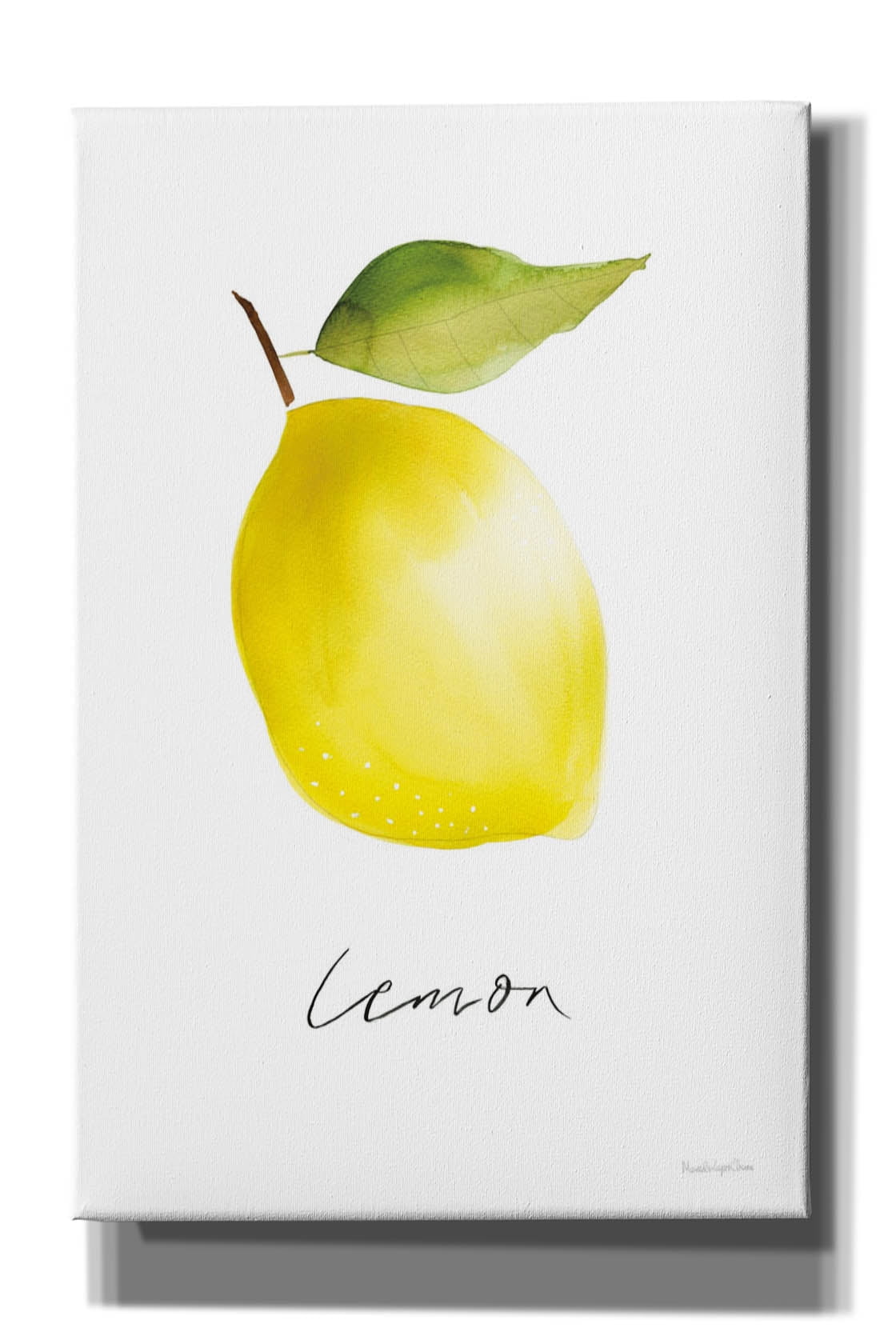 Epic Graffiti 'Single Lemon' by Mercedes Lopez Charro Canvas Wall Art ...
