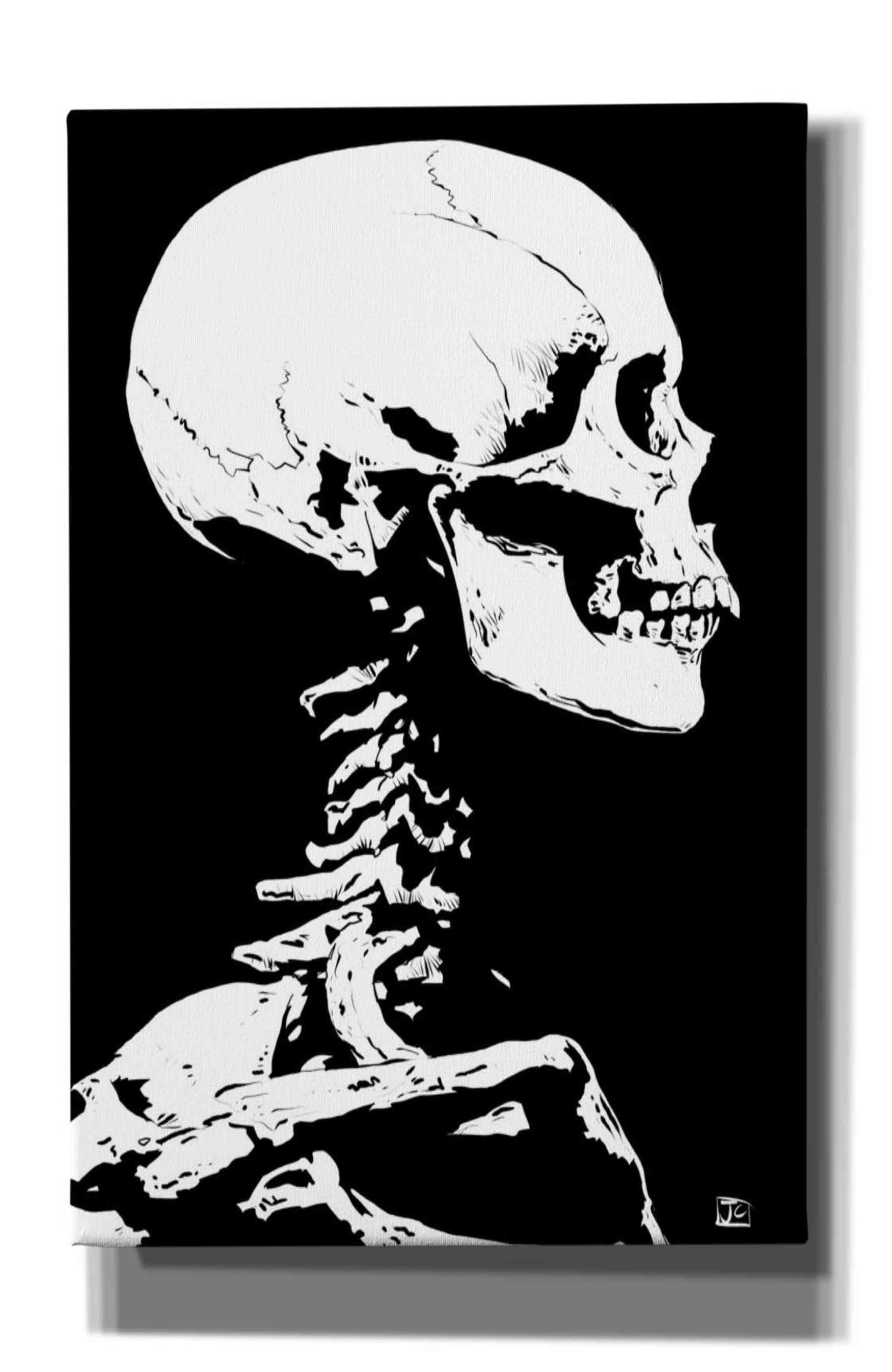 Epic Graffiti 'Skeleton' by Giuseppe Cristiano, Canvas Wall Art, 26"x40 ...