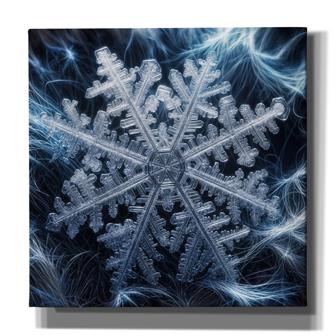 Epic Graffiti 'Snowflake 4' by Rey Klimt Canvas Wall Art, 18" x 18 ...