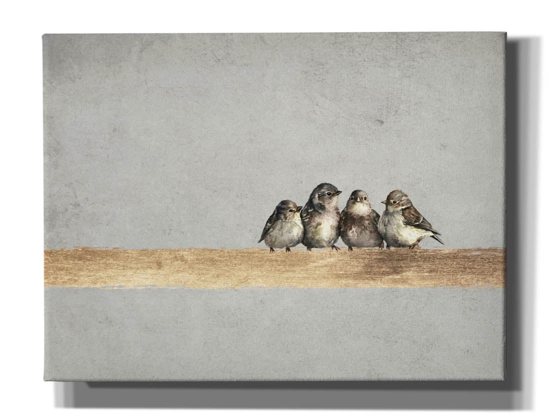 Epic Graffiti 'Sparrows On A Golden Twig' by Svetlana Aleynikova Canvas ...