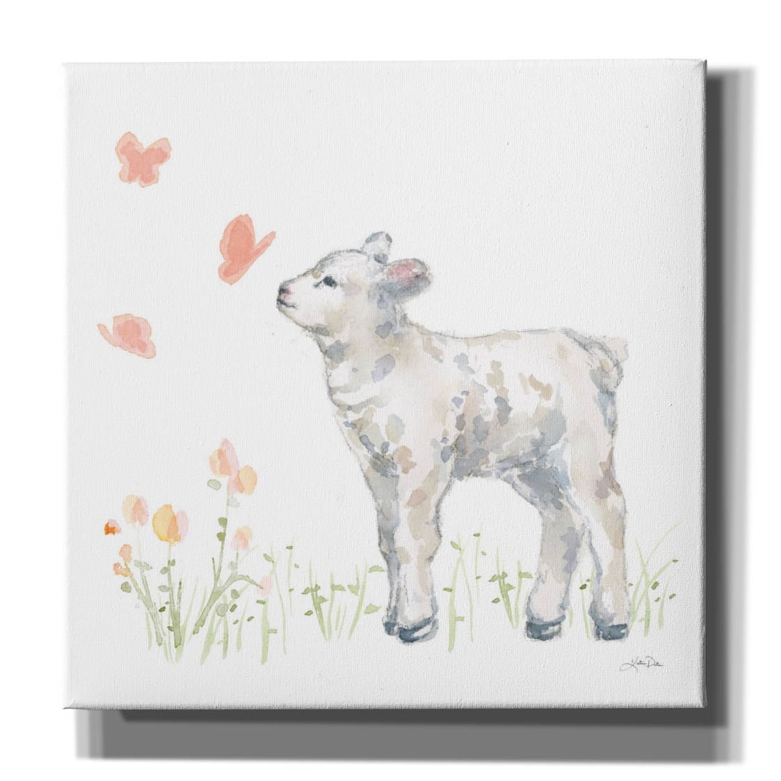 Epic Graffiti 'Spring Lamb 4' by Katrina Pete Canvas Wall Art, 12" x 12 ...