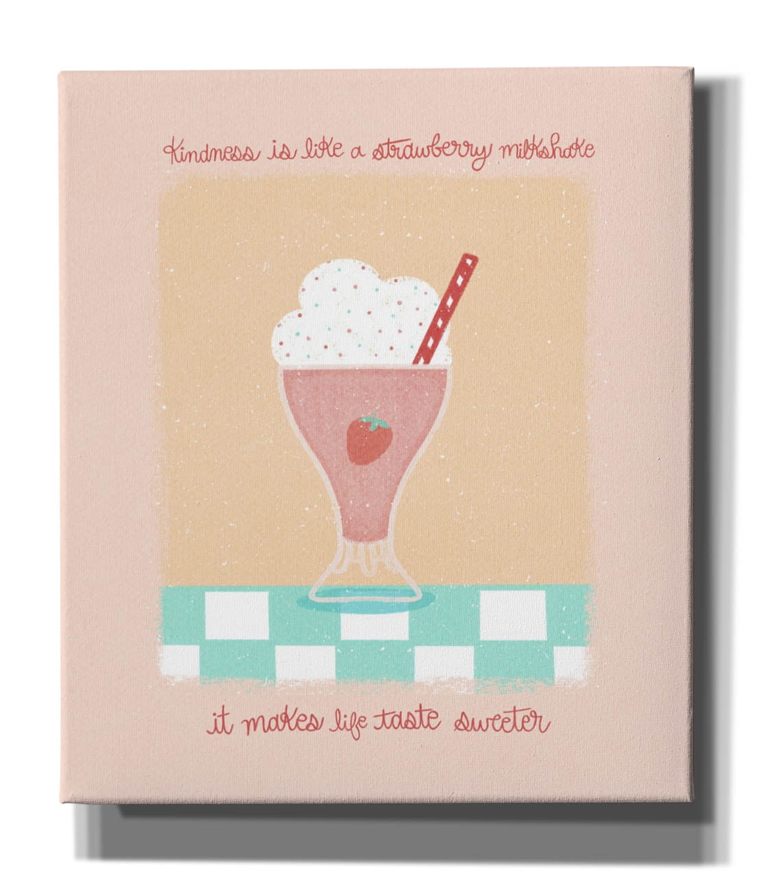 Epic Graffiti 'Strawberry Milkshake' by Club Daydream Canvas Wall Art ...