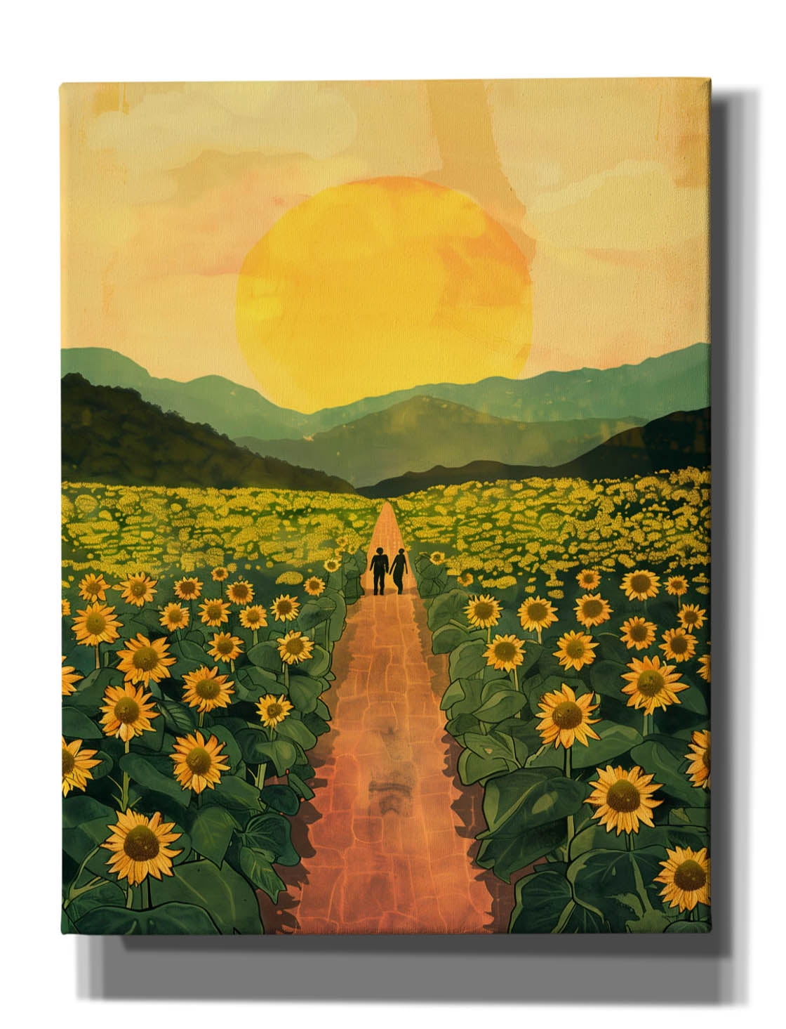 Epic Graffiti 'Sunflower Plantation' by Andreas Magnusson Canvas Wall ...