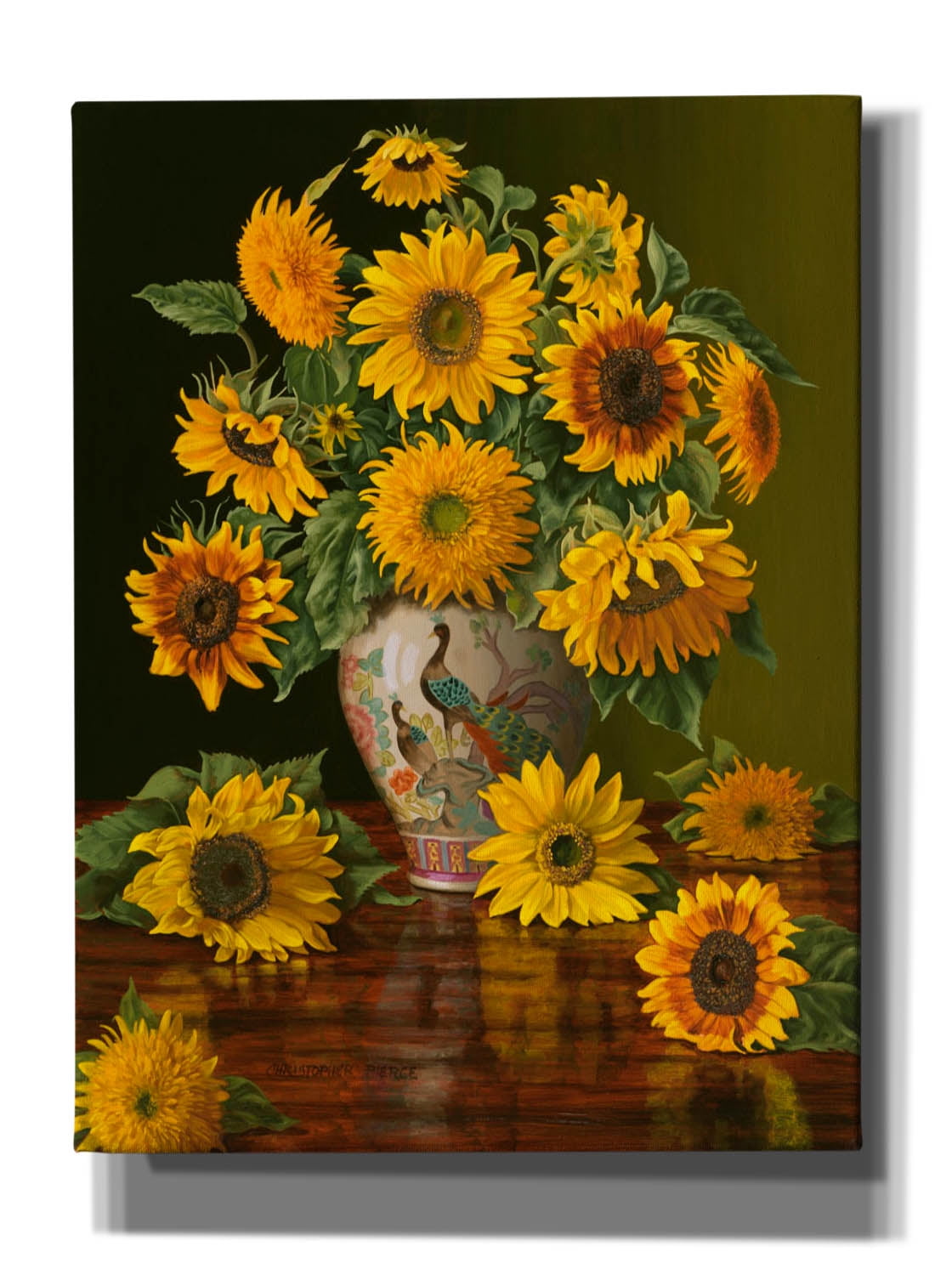 Epic Graffiti 'Sunflowers In A Peacock Vase' by Christopher Pierce ...