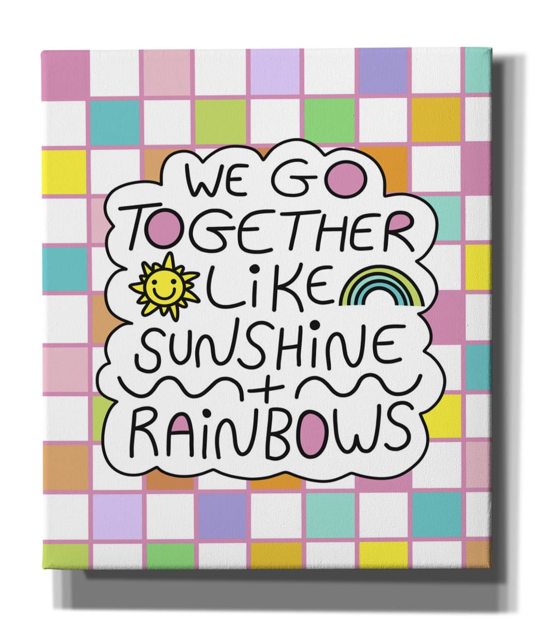 Epic Graffiti 'Sunshine And Rainbows' by Club Daydream Canvas Wall Art ...