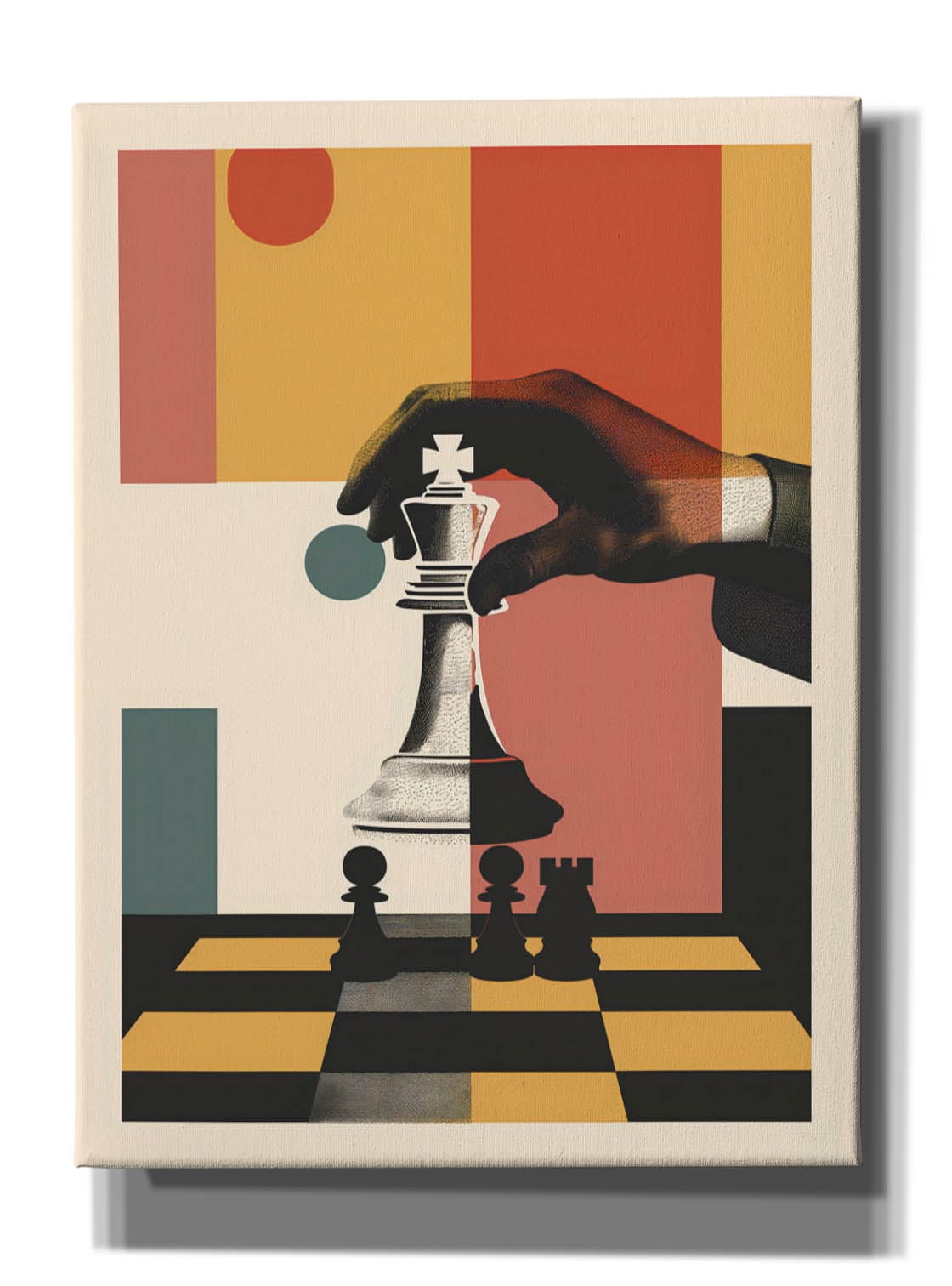 Epic Graffiti 'The Chess Player' by Andreas Magnusson Canvas Wall Art ...