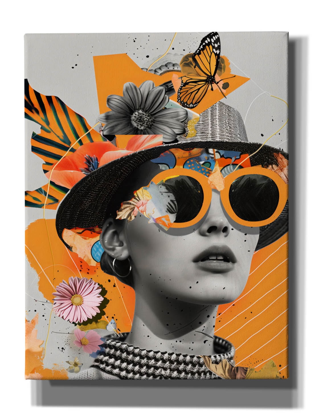 Epic Graffiti 'The Collage Girl No 1' by Andreas Magnusson Canvas Wall Art, 26" x 34" - Walmart.com