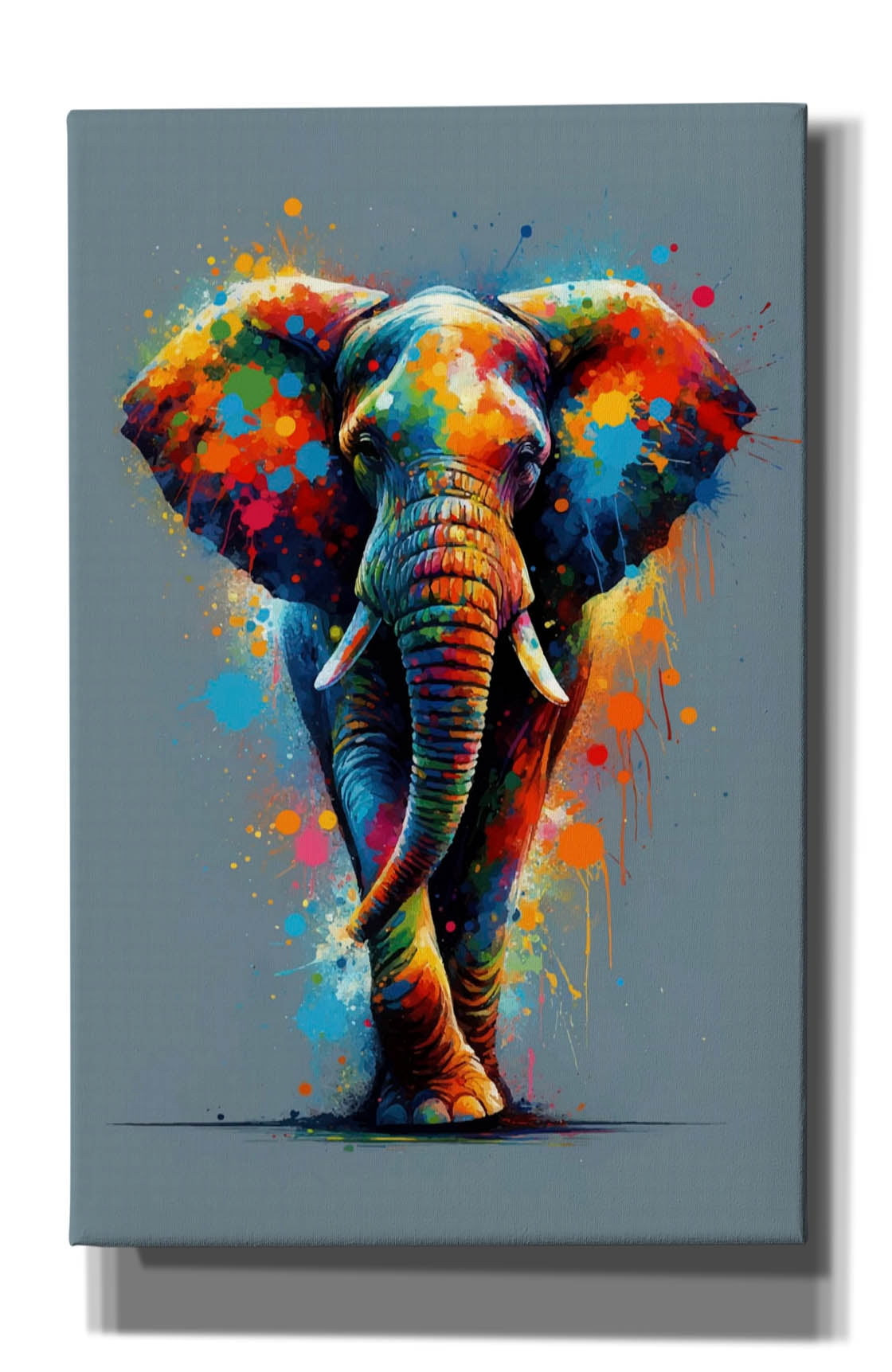 Epic Graffiti 'The Colorful Elephant' by Andreas Magnusson Canvas Wall Art, 26" x 40" - Walmart.com
