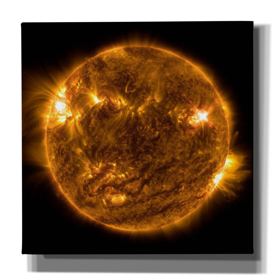 Epic Graffiti 'The Sun' by Epic Portfolio, Canvas Wall Art, 26"x26 ...