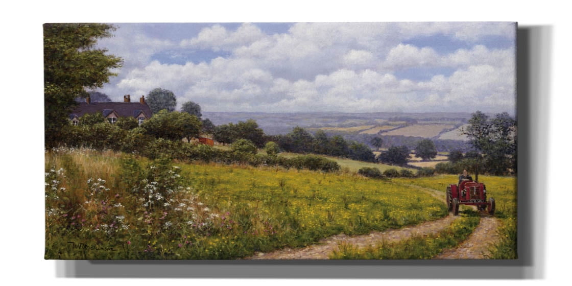 Epic Graffiti 'Tractor At Little Eaton' by Bill Makinson, Canvas Wall ...