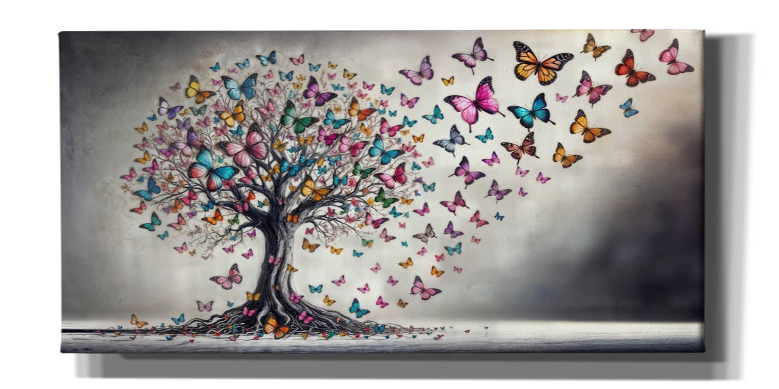 Epic Graffiti 'Tree Of Flight' by Rey Klimt Canvas Wall Art, 40" x 20 ...