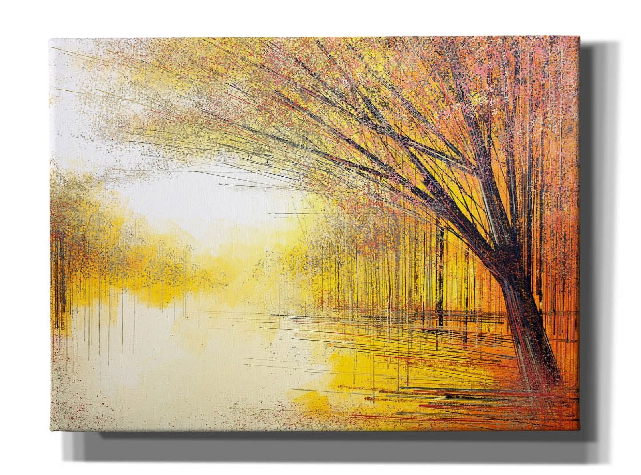 Epic Graffiti 'Trees In A Golden Glow' by Marc Todd, Canvas Wall Art ...