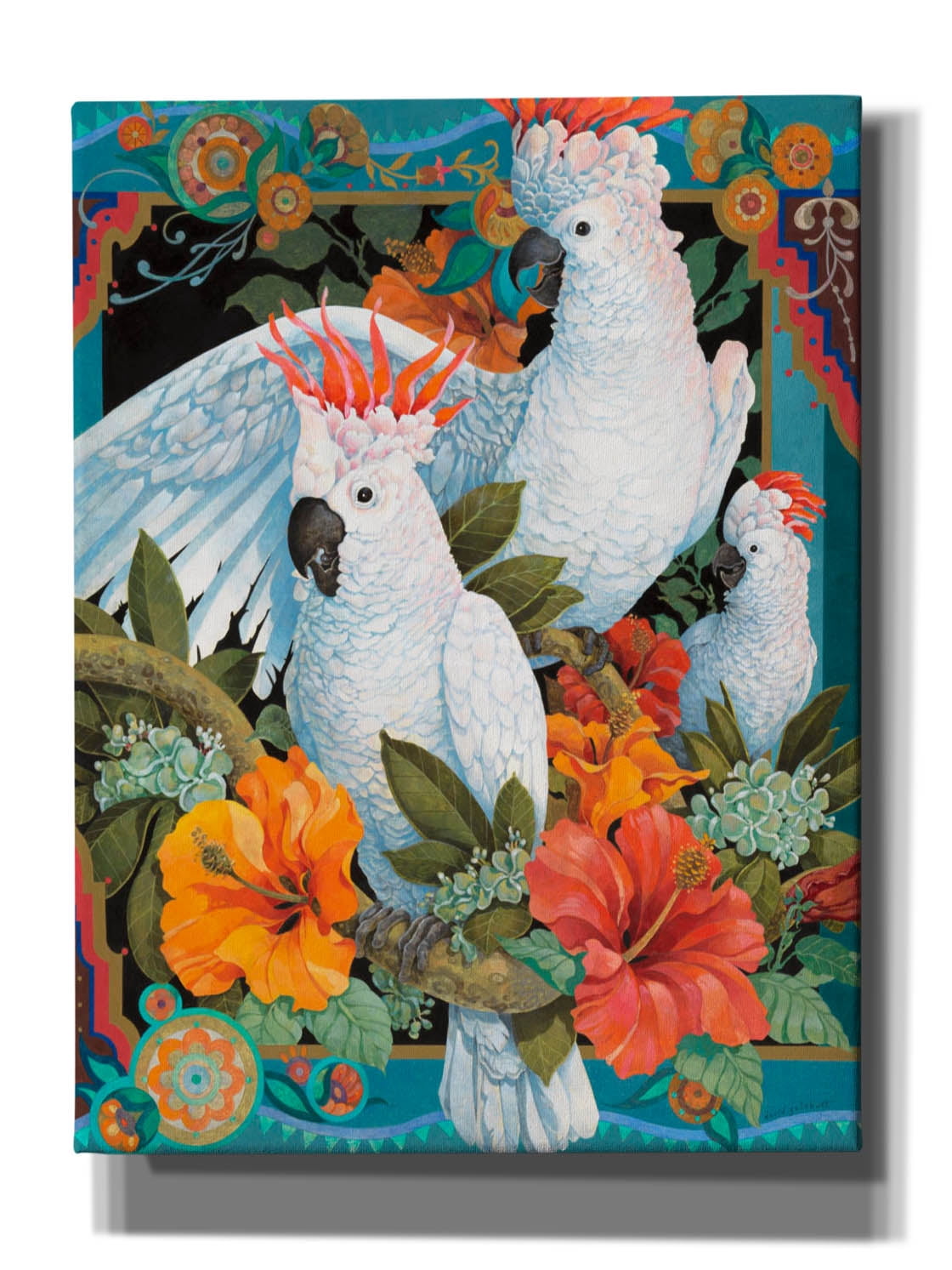 Epic Graffiti 'Tropical Trio' by David Galchutt Canvas Wall Art, 12" x ...
