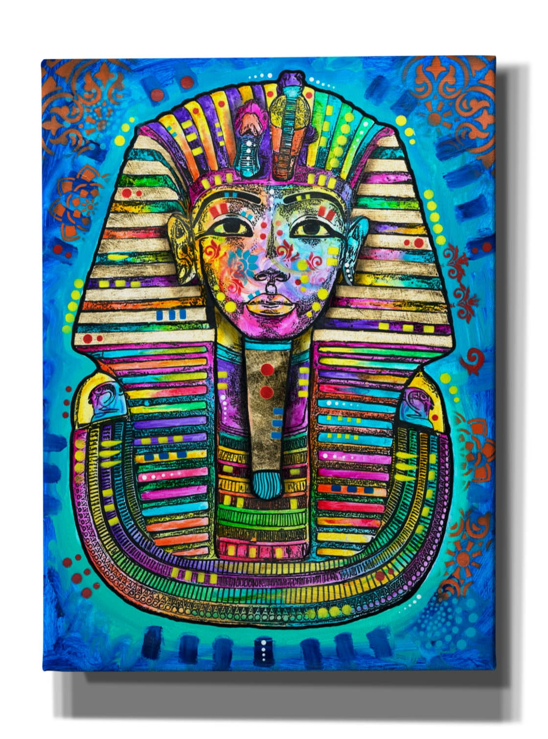 Epic Graffiti 'Tutankhamun' by Dean Russo Canvas Wall Art, 40" x 54 ...