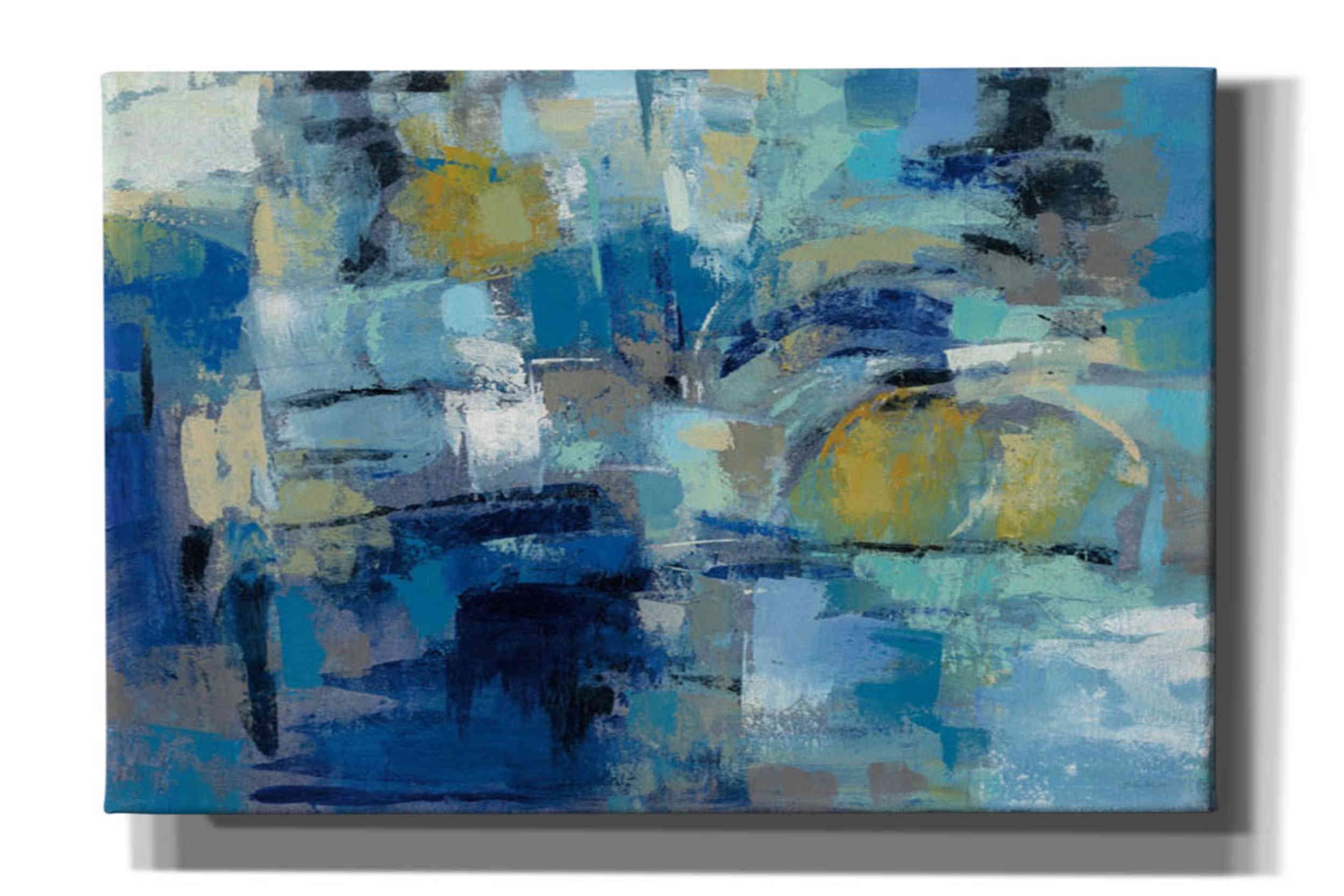 Epic Graffiti 'Ultramarine Waves III' by Silvia Vassileva, Canvas Wall ...