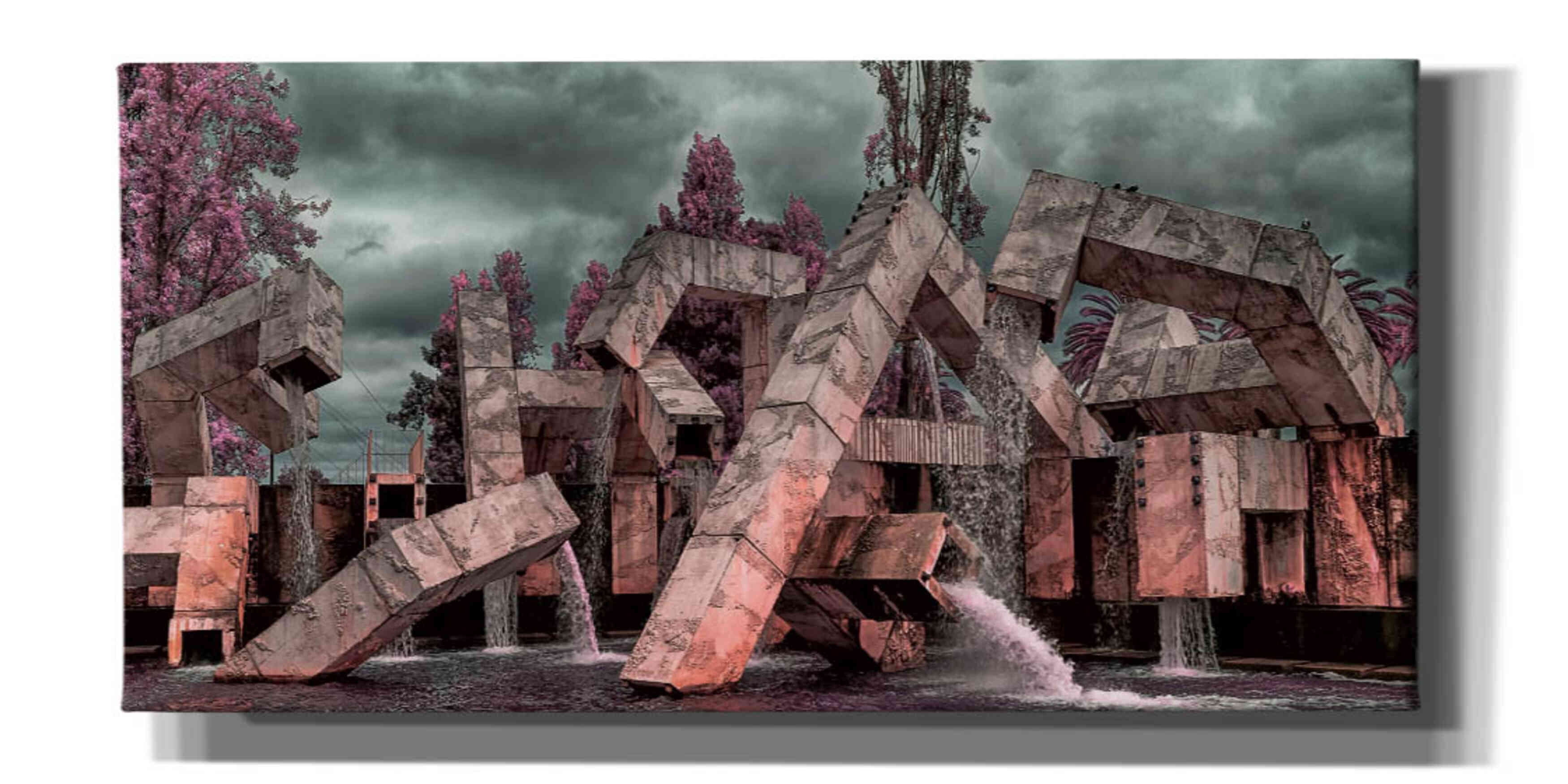 Epic Graffiti 'Vaillancourt Fountain' by Giuseppe Torre, Canvas Wall ...