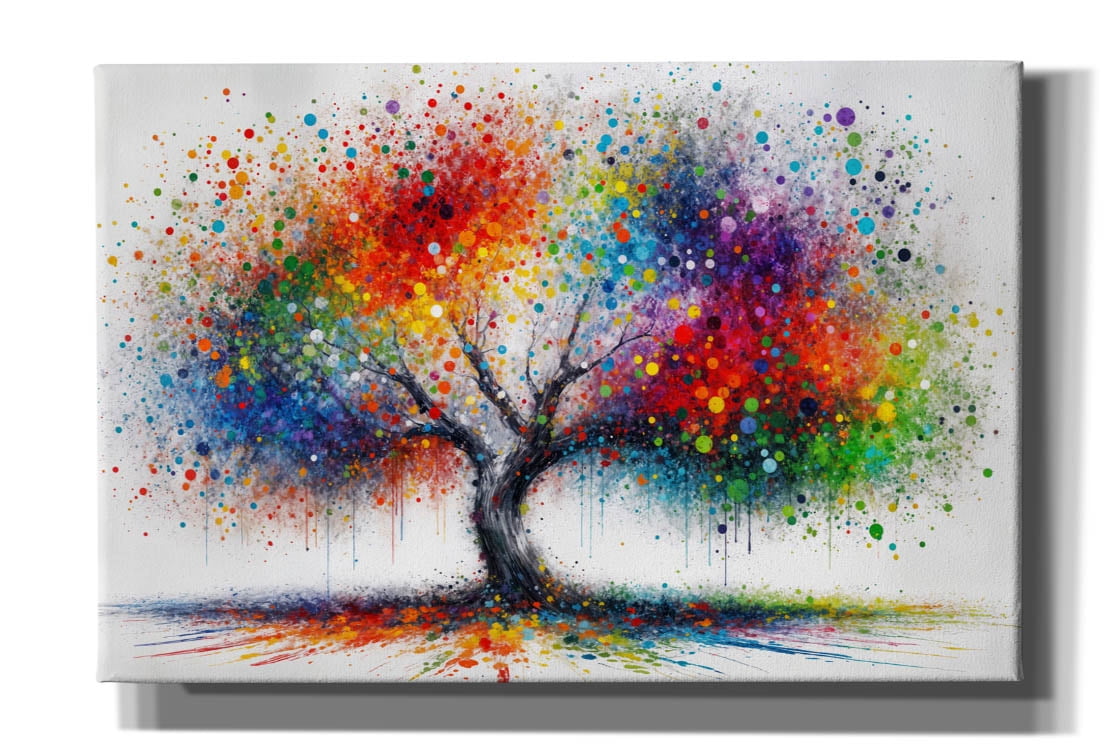 Epic Graffiti 'Vibrant Tree' by Rey Klimt Canvas Wall Art, 60" x 40 ...