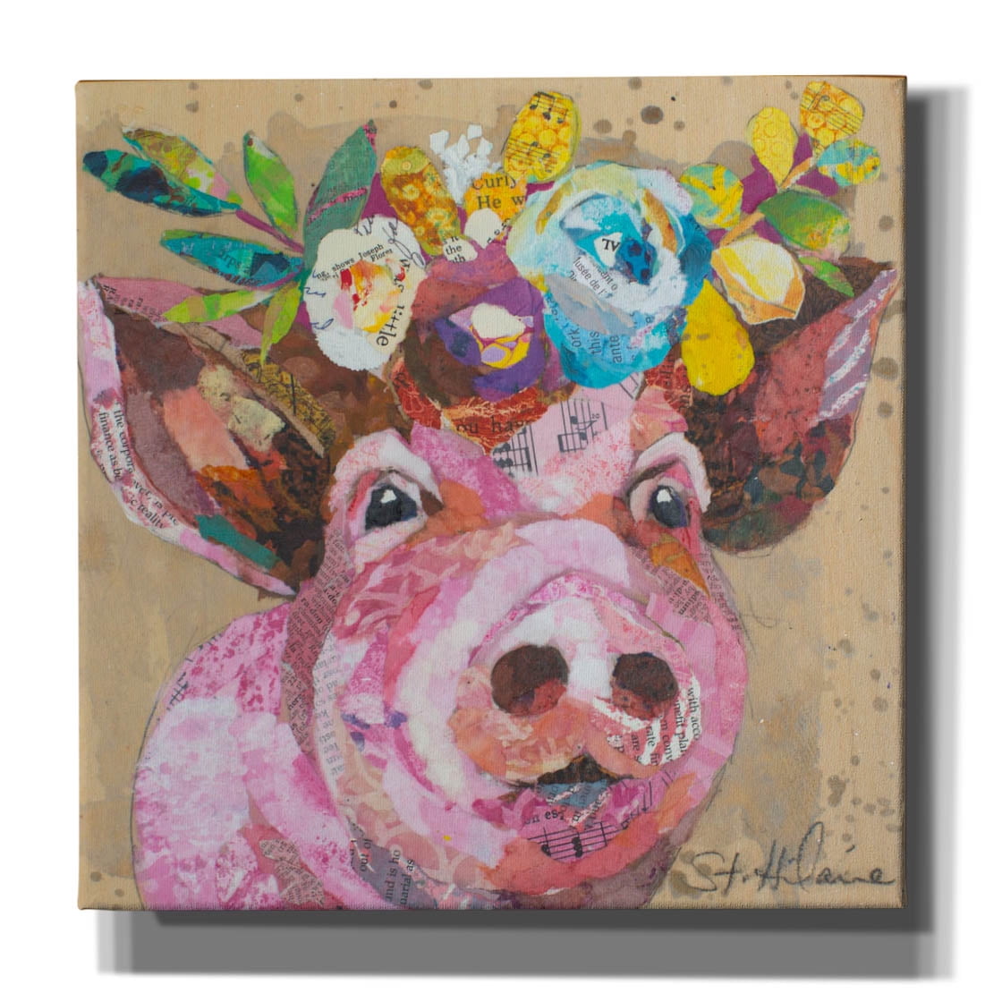 Epic Graffiti 'Violet' by St. Hilaire Elizabeth, Canvas Wall Art, 18 ...