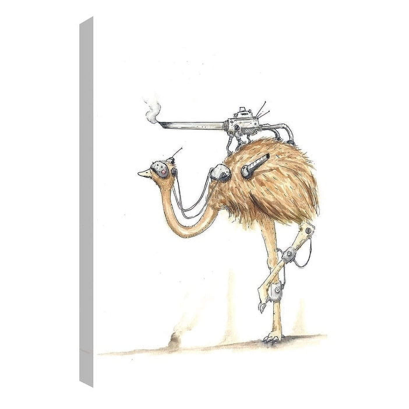 Epic Graffiti "War Emu" by Craig Snodgrass, Giclee Canvas Wall 20" x 24 ...