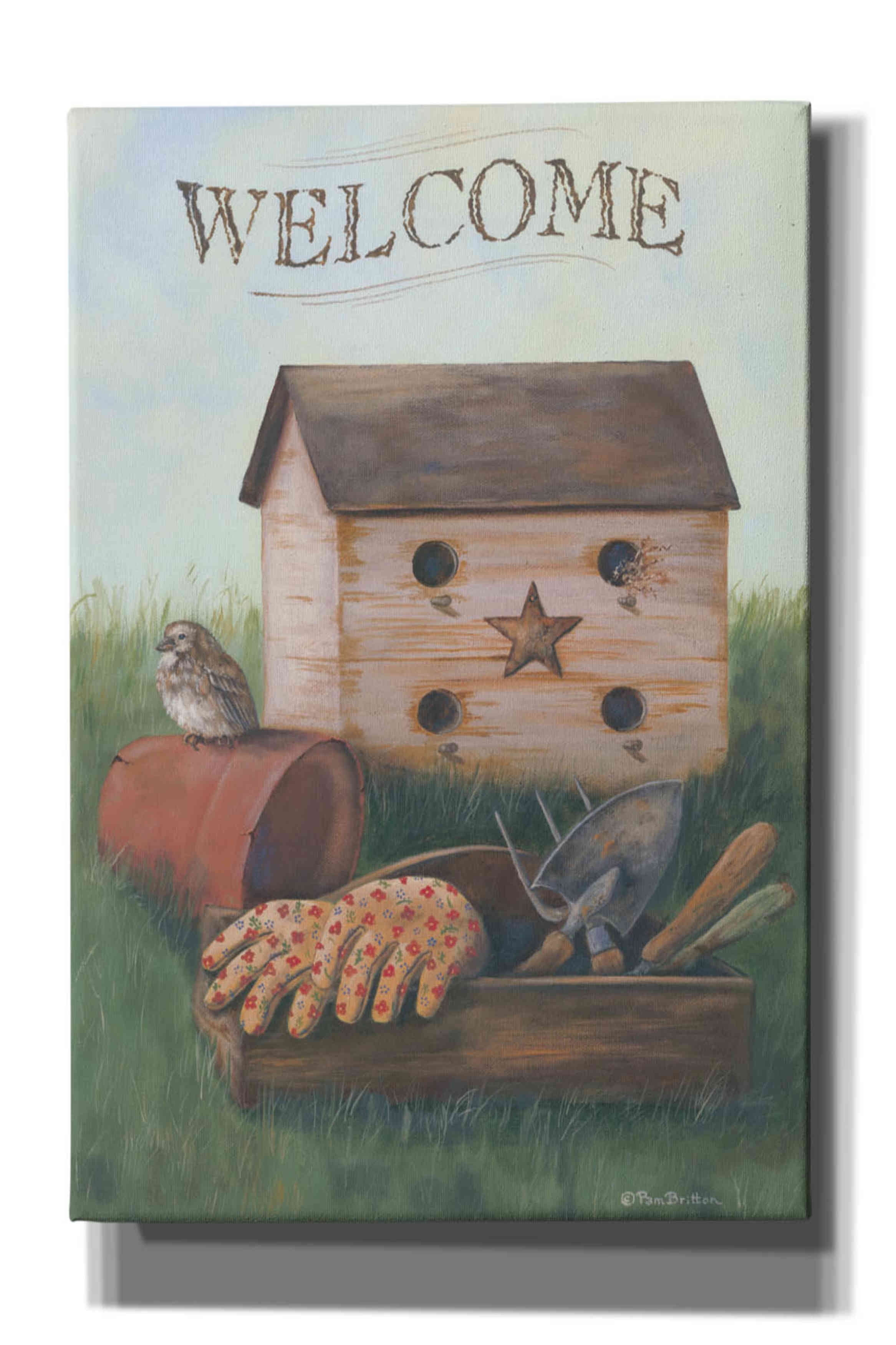 Epic Graffiti 'Welcome Spring' by Pam Britton, Canvas Wall Art, 12"x18" - Walmart.com