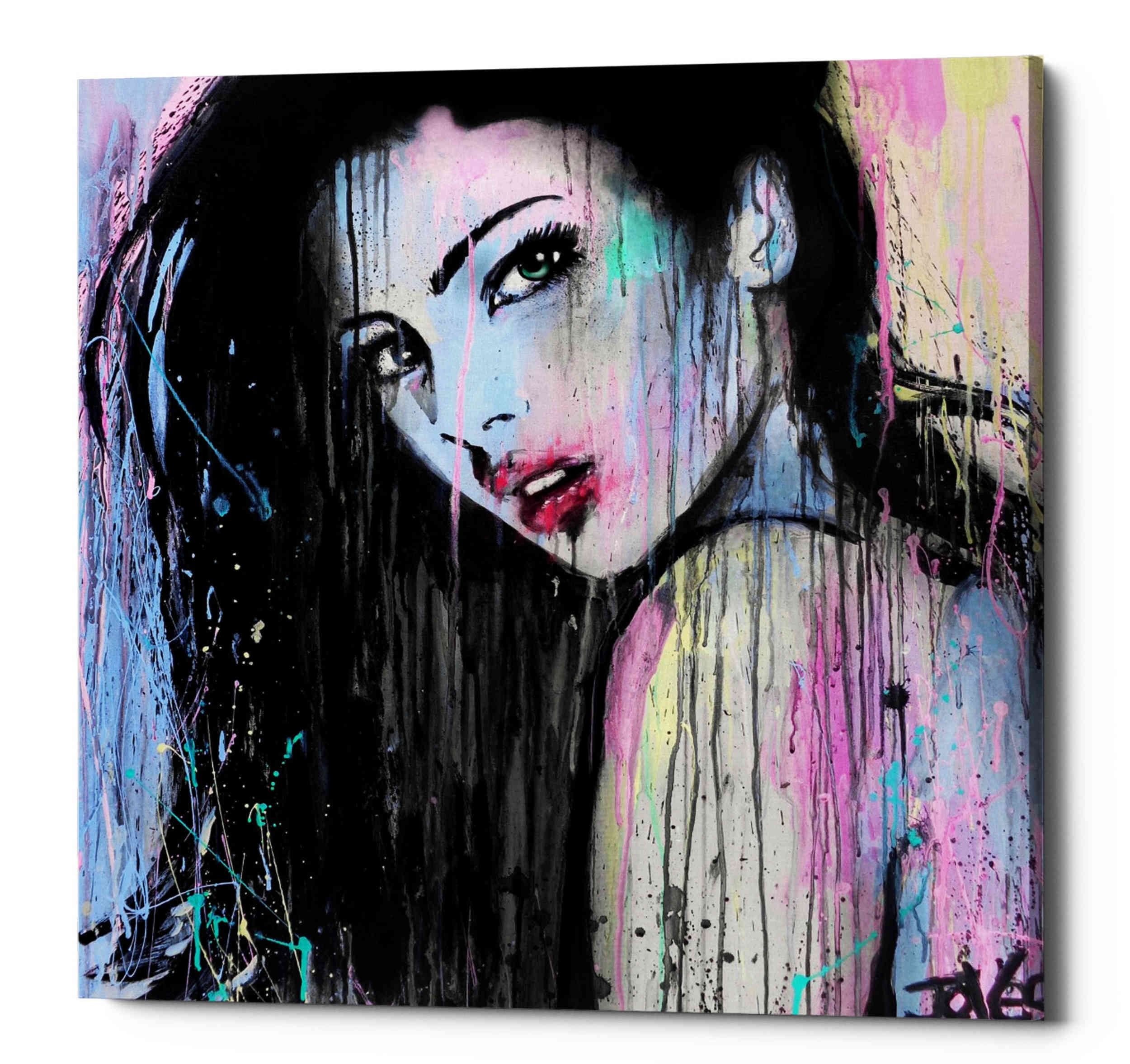 Epic Graffiti 'Wild Orchid' by Loui Jover, Canvas Wall Art, 12"x12 ...