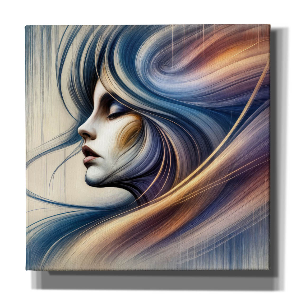Epic Graffiti 'Wind In My Hair' by Rey Klimt Canvas Wall Art, 37" x 37 ...