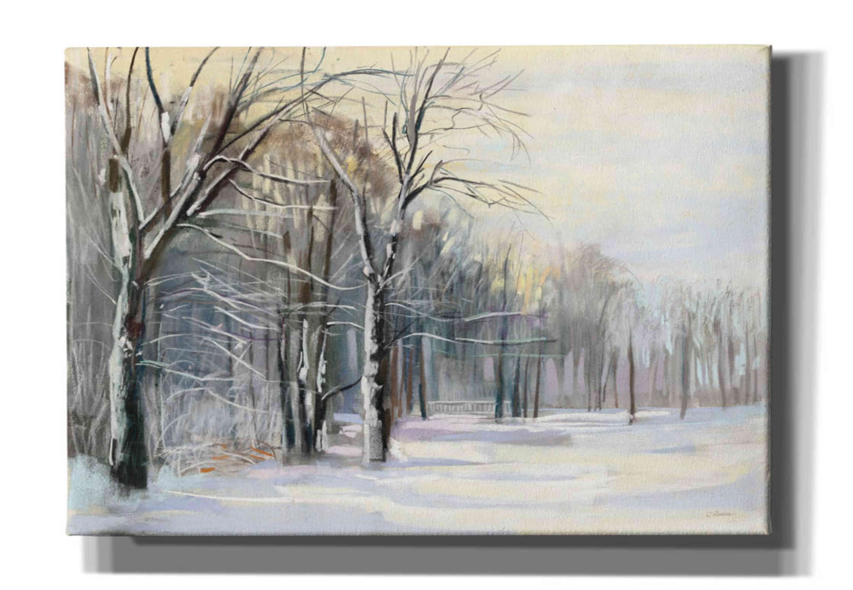 Epic Graffiti 'Winter In The Park' by Carol Rowan, Giclee Canvas Wall ...
