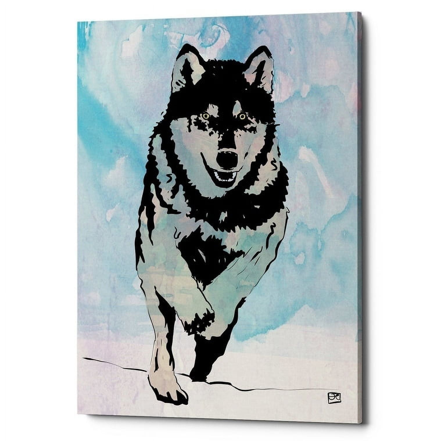 Epic Graffiti "Wolf 2" by Giuseppe Cristiano, Giclee Canvas Wall Art ...
