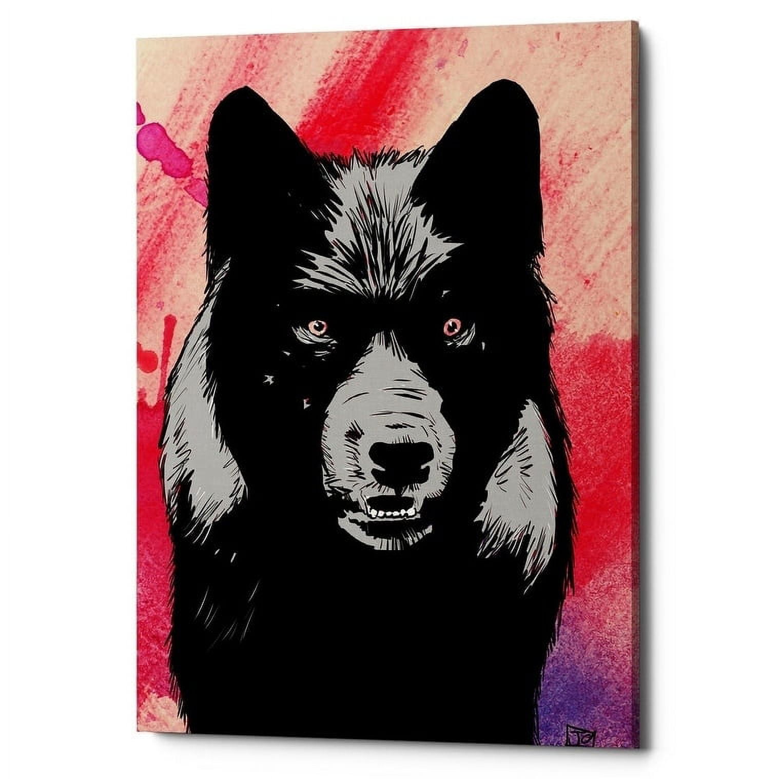 Epic Graffiti "Wolf" by Giuseppe Cristiano, Giclee Canvas Wall Art, 12 ...