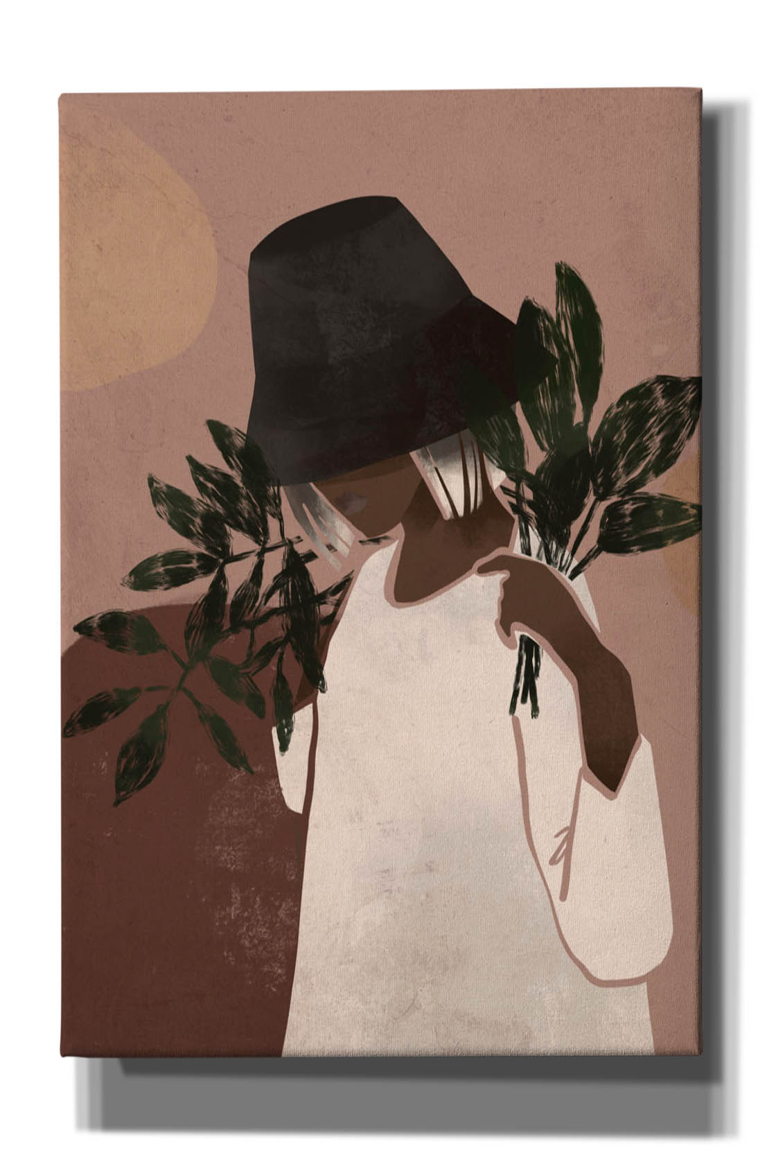 Epic Graffiti 'Woman With Plants' by Svetlana Aleynikova Canvas Wall ...