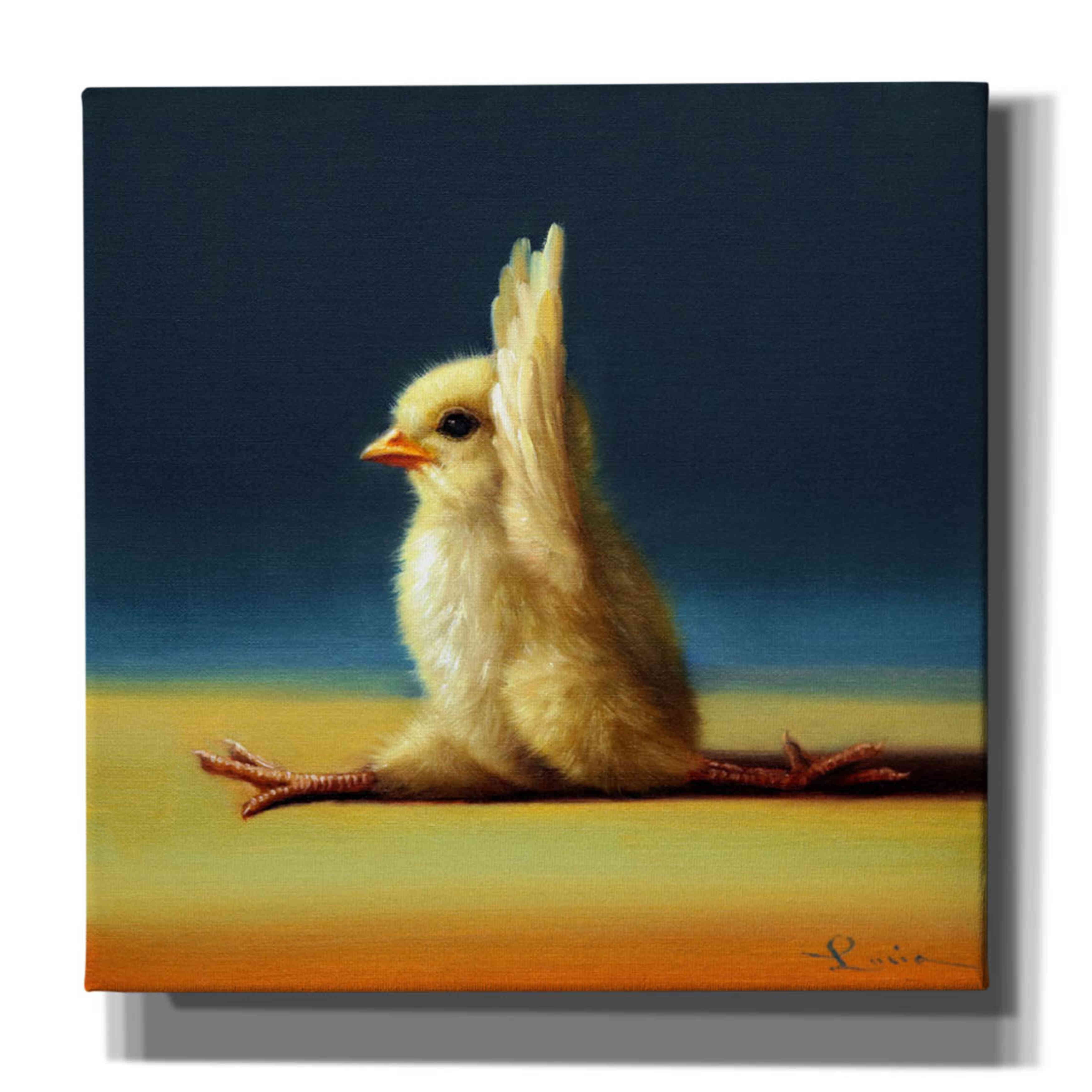 Epic Graffiti 'Yoga Chick Monkey Pose' by Lucia Heffernan, 18"x18 ...