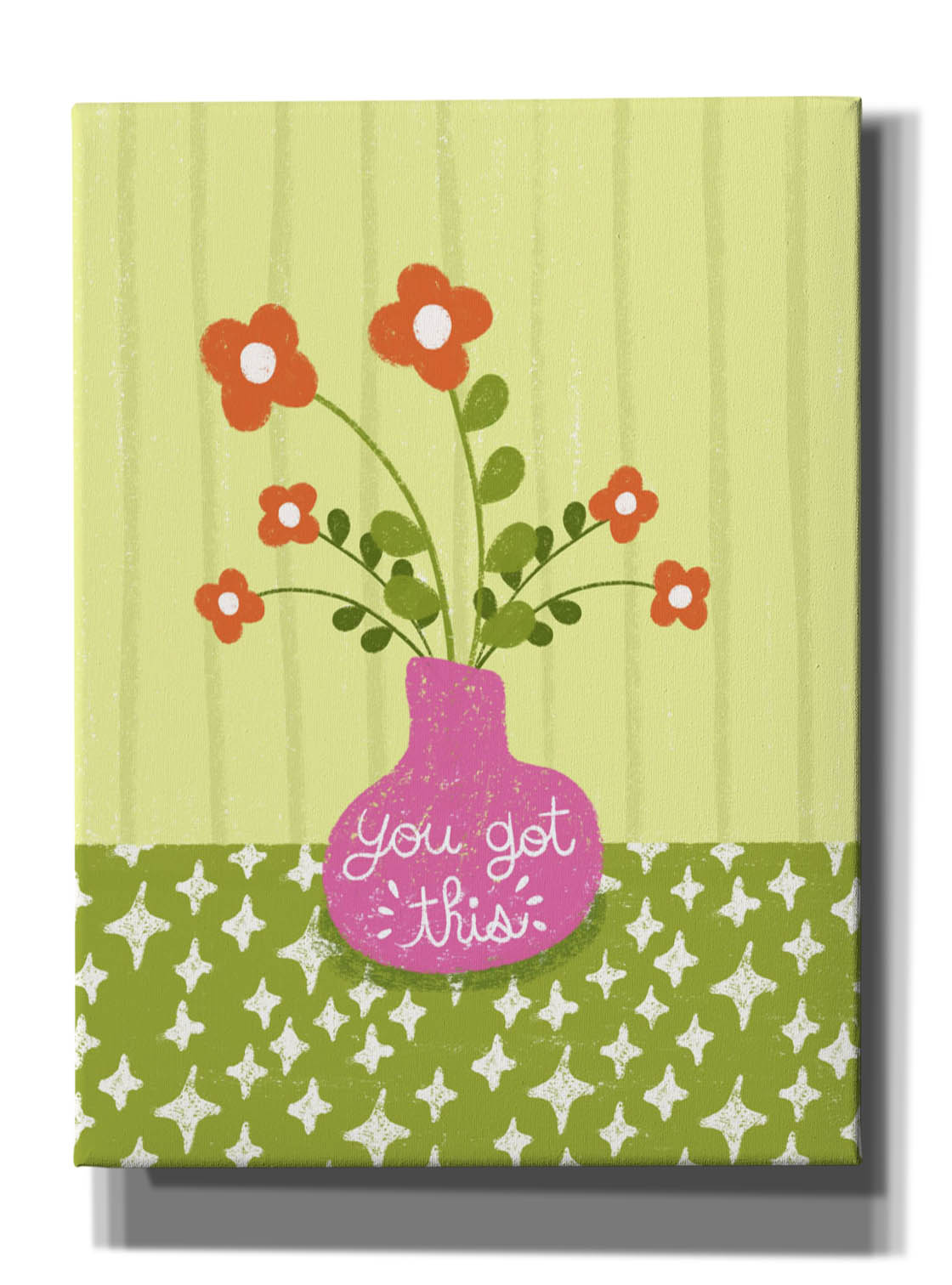 Epic Graffiti 'You Got This Flower Vase' by Club Daydream Canvas Wall ...