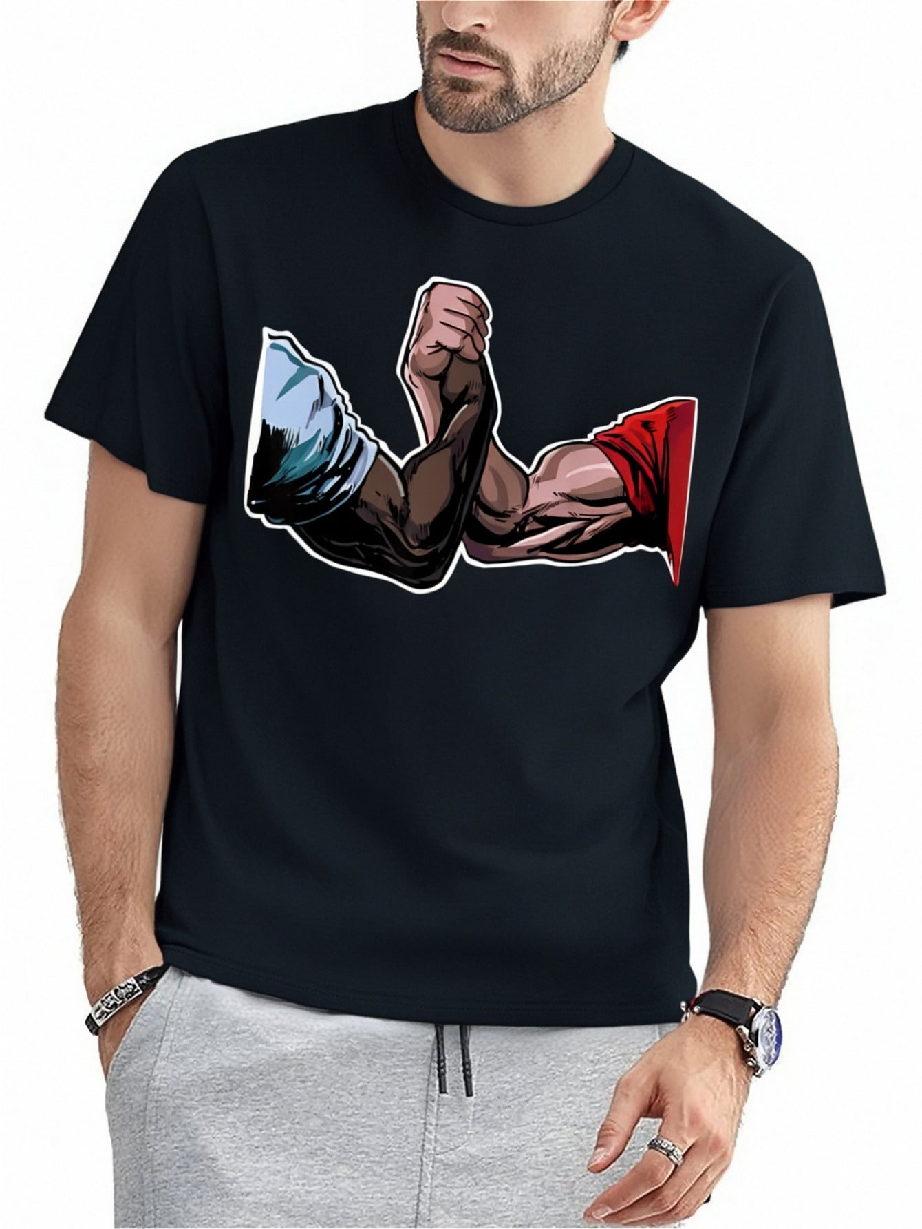 Epic Handshake funny Swole Bro Handshake Epic Handshake T-Shirt ...