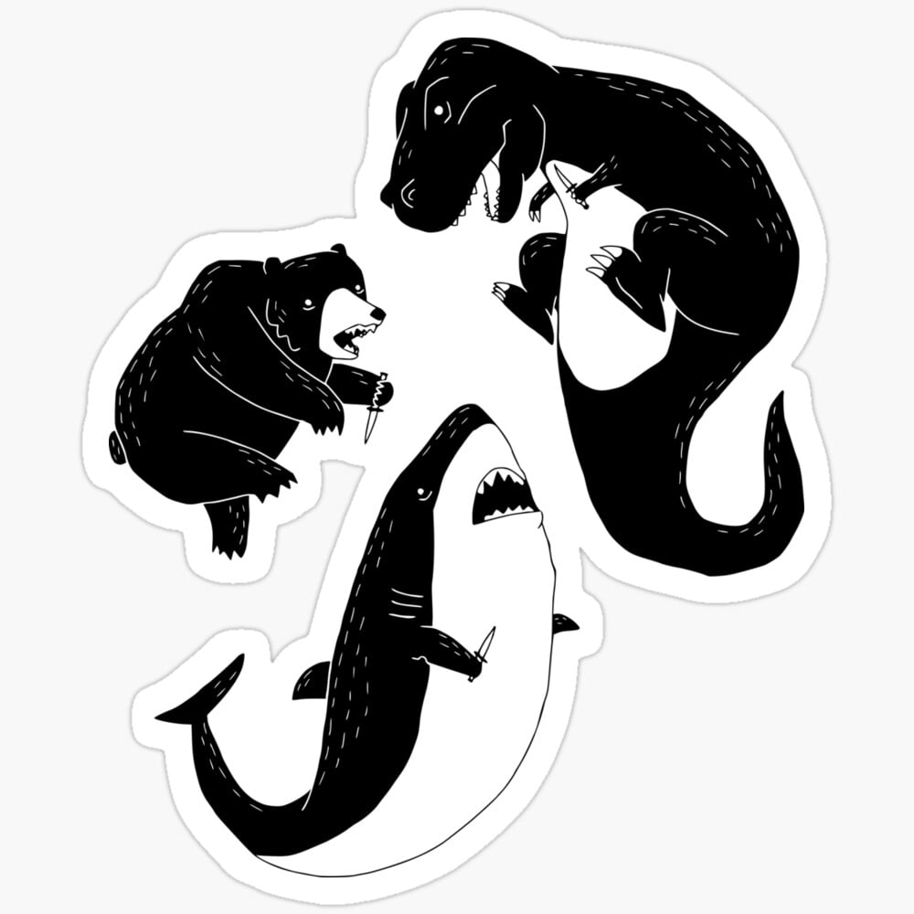 Epic Knife Fight Sticker Phone Decal Water Bottle Stickers Car Decals ...