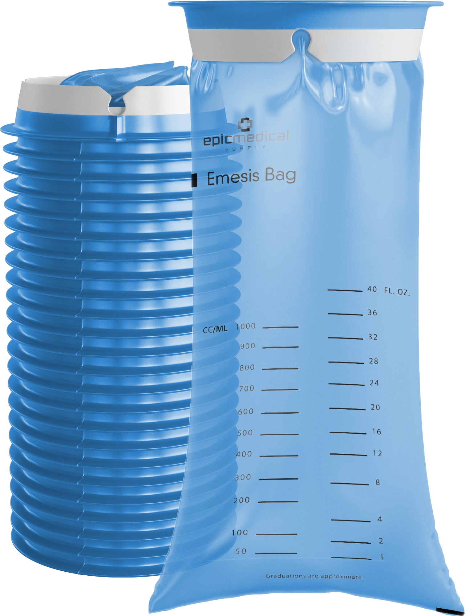 Epic Medical Supply Vomit Bags Disposable 25 Pack Emesis Bags for ...