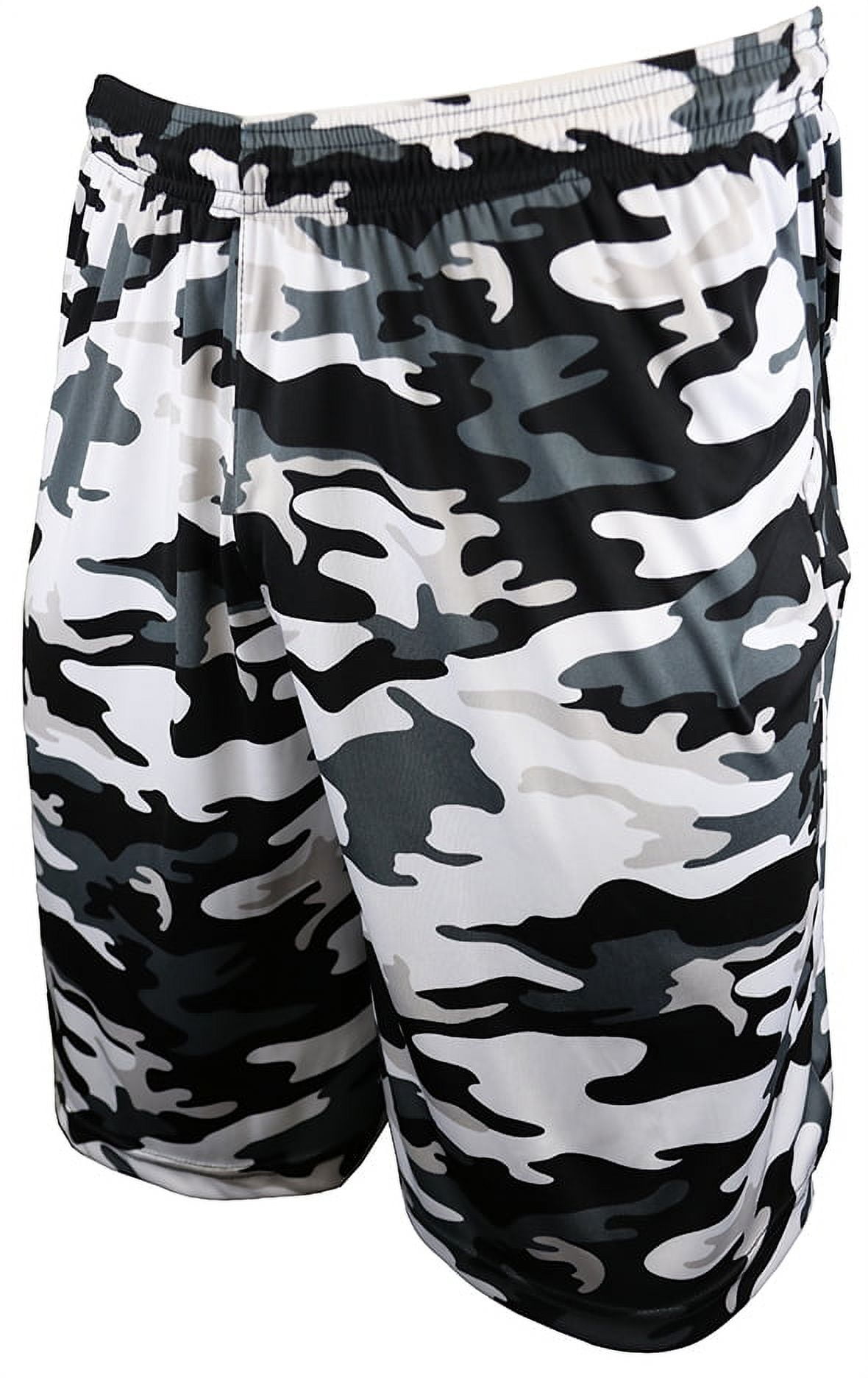 Epic Men's Pro Blade Single Layer Camo Print Basketball Shorts, 9" & 6 ...