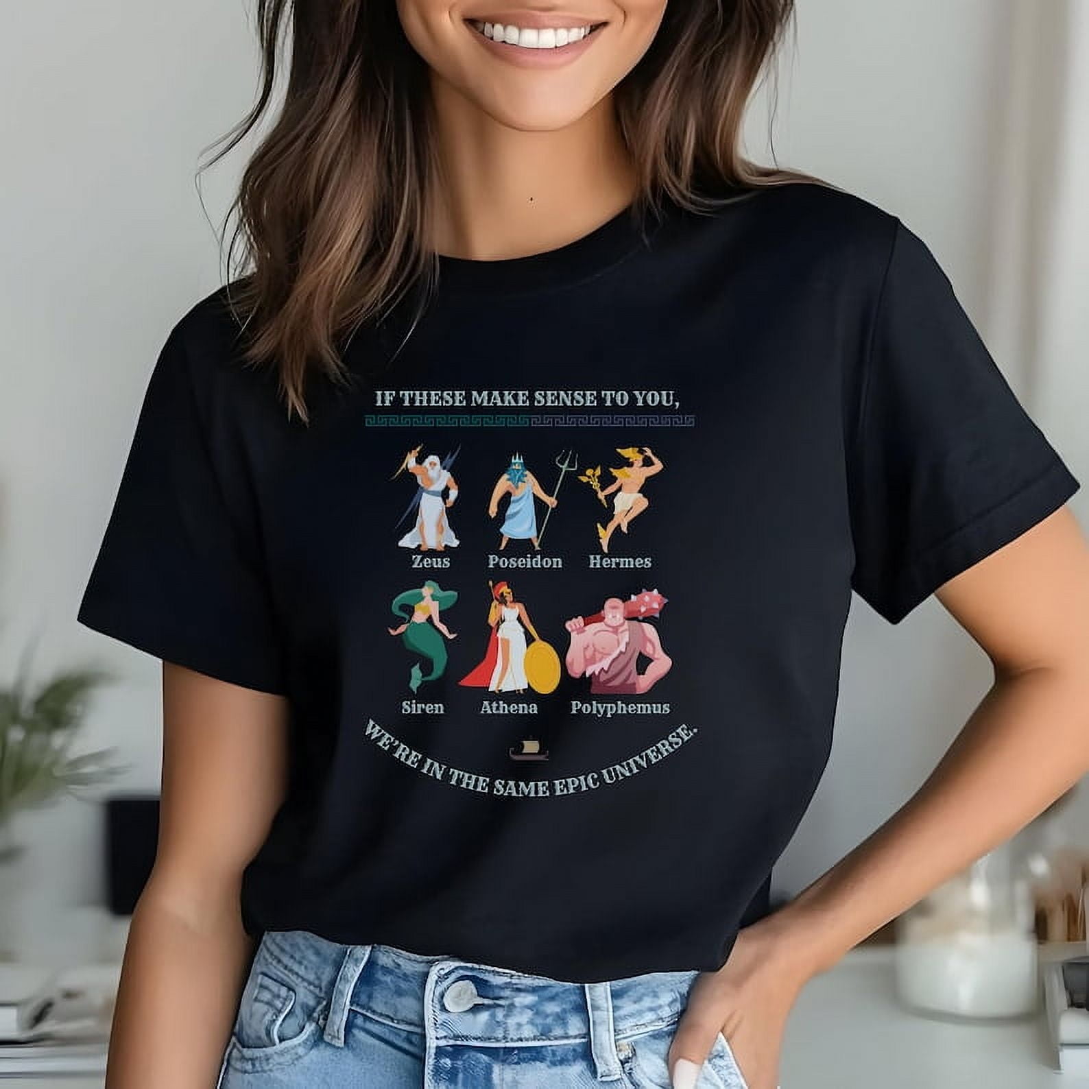 Epic Odysseus Tshirt, Greek gods Tee, Musical Greek mythology, ancient ...