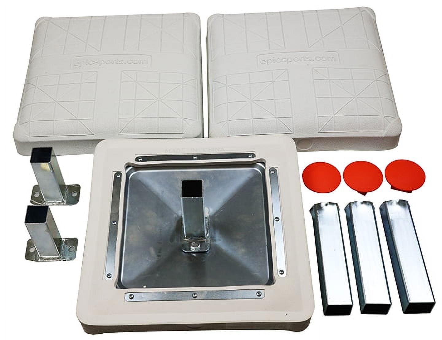 "Epic Pro Style Molded Baseball Base Set, Heavy-Duty, UV/Rust Resistant ...
