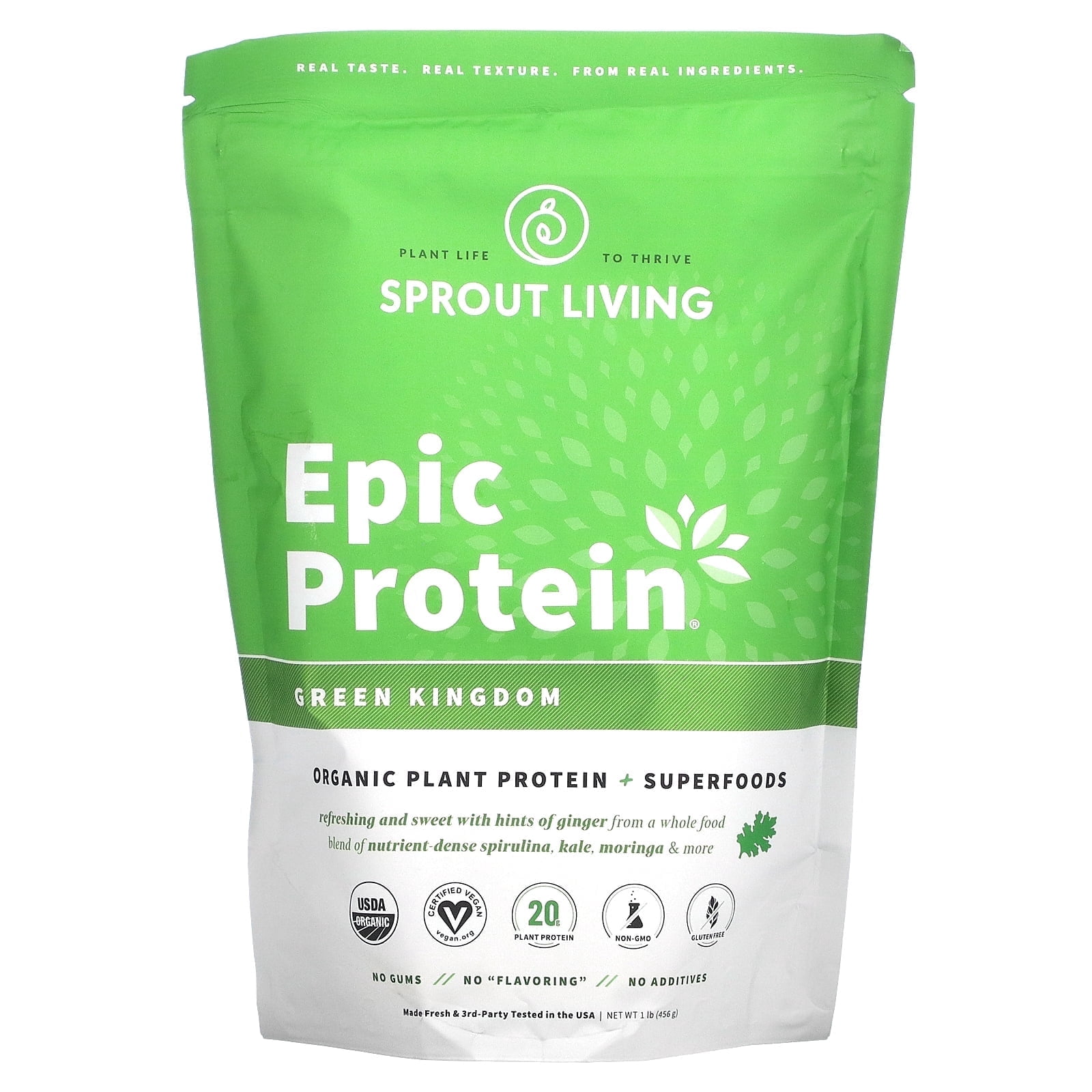 Sprout Living Epic Protein : Green Kingdom - 1 lb - Walmart.com