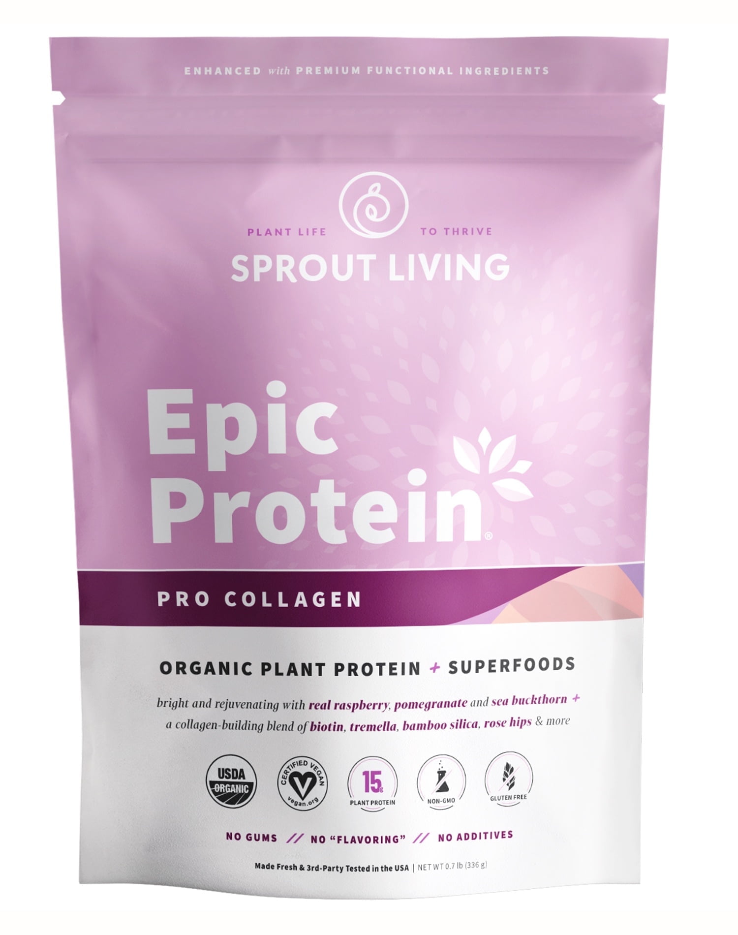 Sprout Living Epic Protein | Organic Plant Protein, Superfoods, Pro ...
