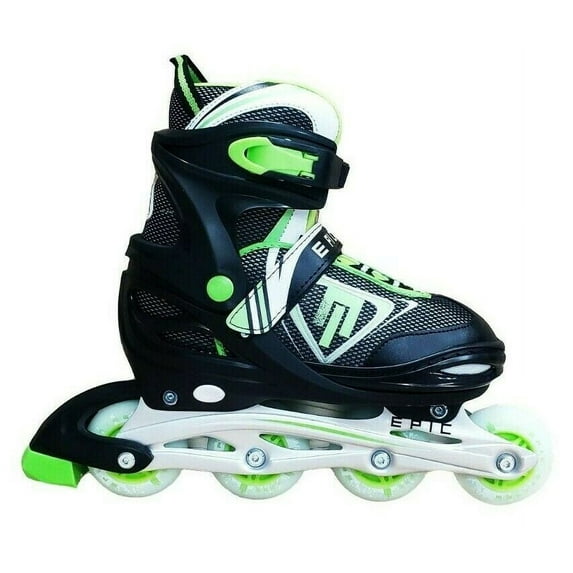 Epic Rage Adjustable Inline Roller Skates w/LED Light Up Wheels ...