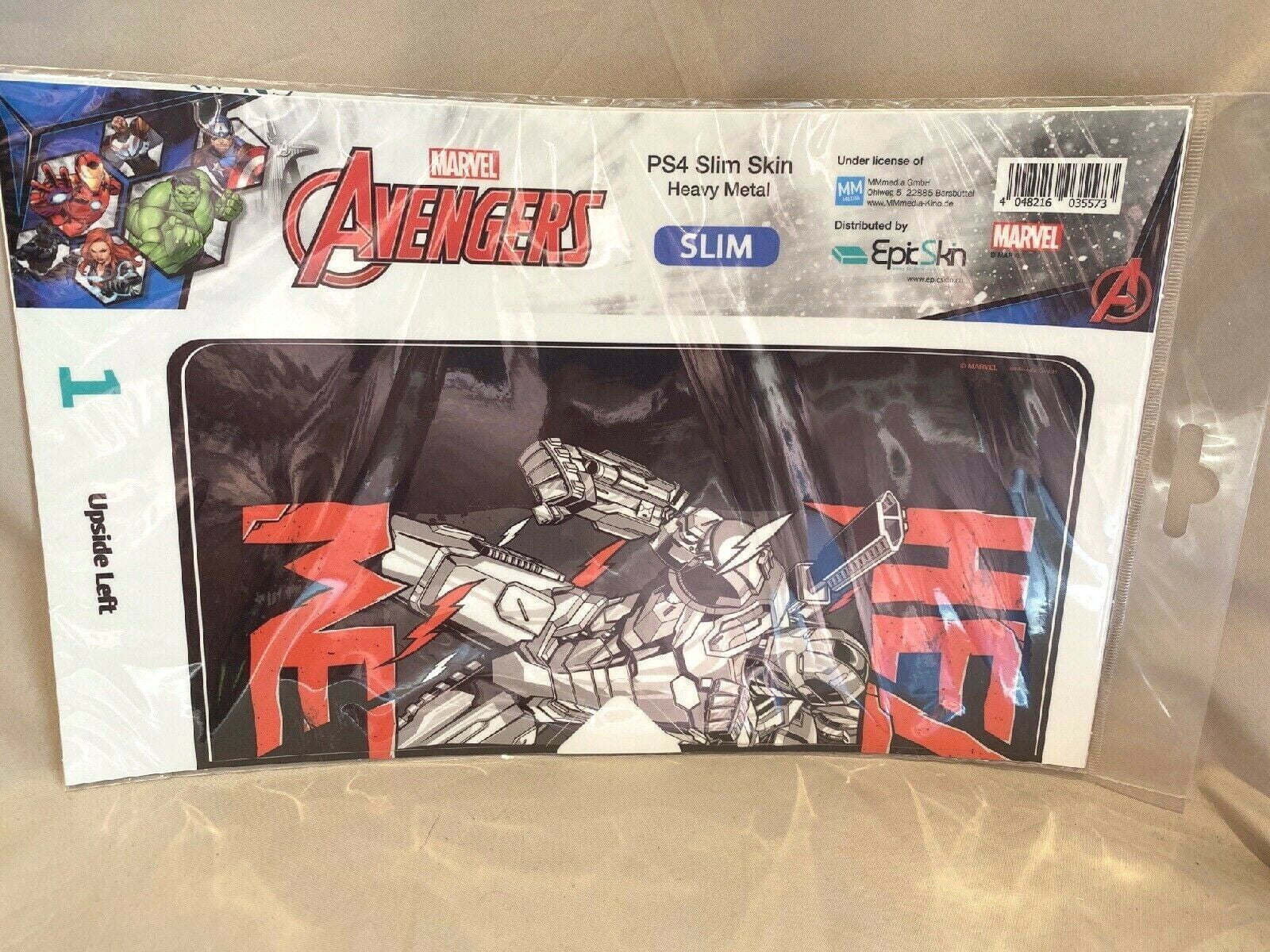 Epic Skin Avengers Iron Man Heavy Metal PS4 Slim Console Skin Marvel ...