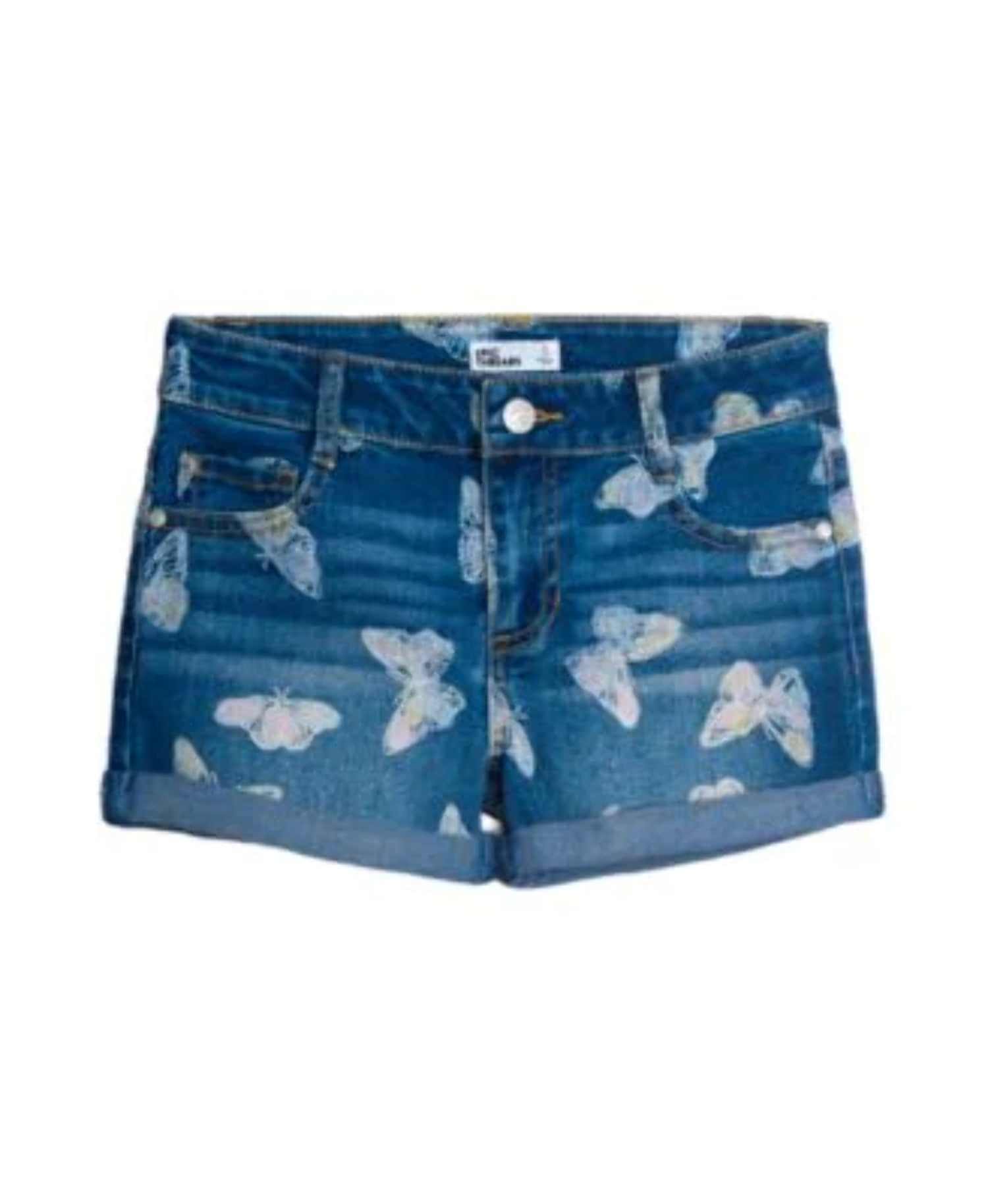 Epic Threads Toddler Girls Butterfly Denim Medium Butterfly Wash 2T ...